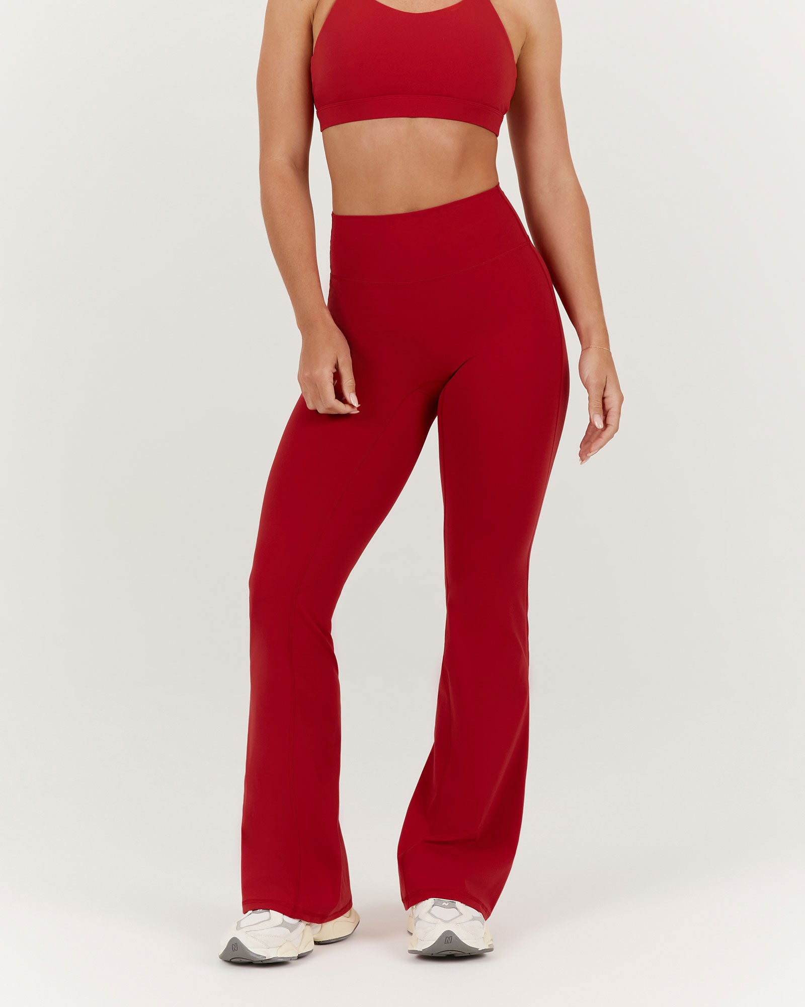 LUXE BELLA FLARES - CHERRY – MUSCLE REPUBLIC