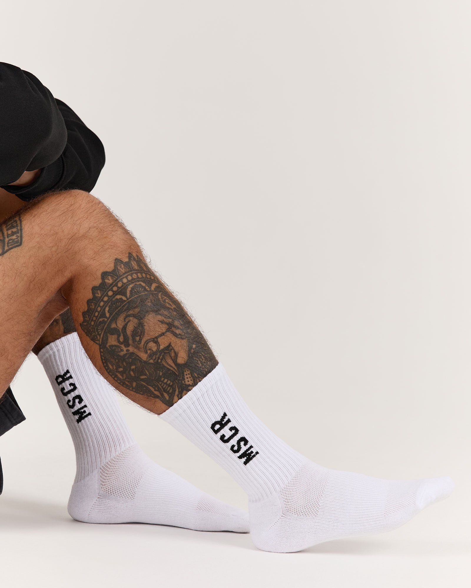 MENS MSCR SOCKS - WHITE – MUSCLE REPUBLIC