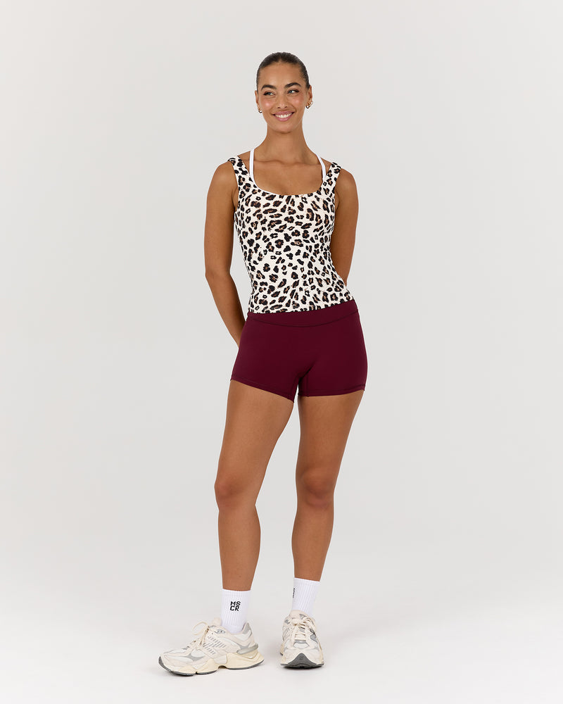 ATHLEISURE TANK - FIERCE LEOPARD – MUSCLE REPUBLIC