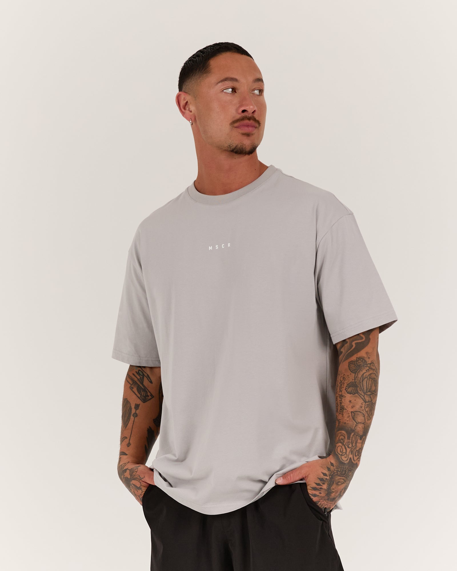 CLASSIC ICON TEE - CLOUD – MUSCLE REPUBLIC