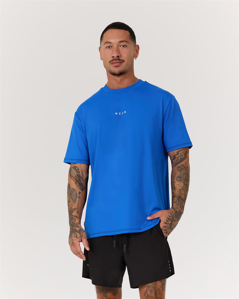DYNAMIC TEE V2 - LUMINOUS BLUE – MUSCLE REPUBLIC