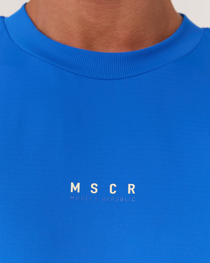 DYNAMIC TEE V2 - LUMINOUS BLUE – MUSCLE REPUBLIC
