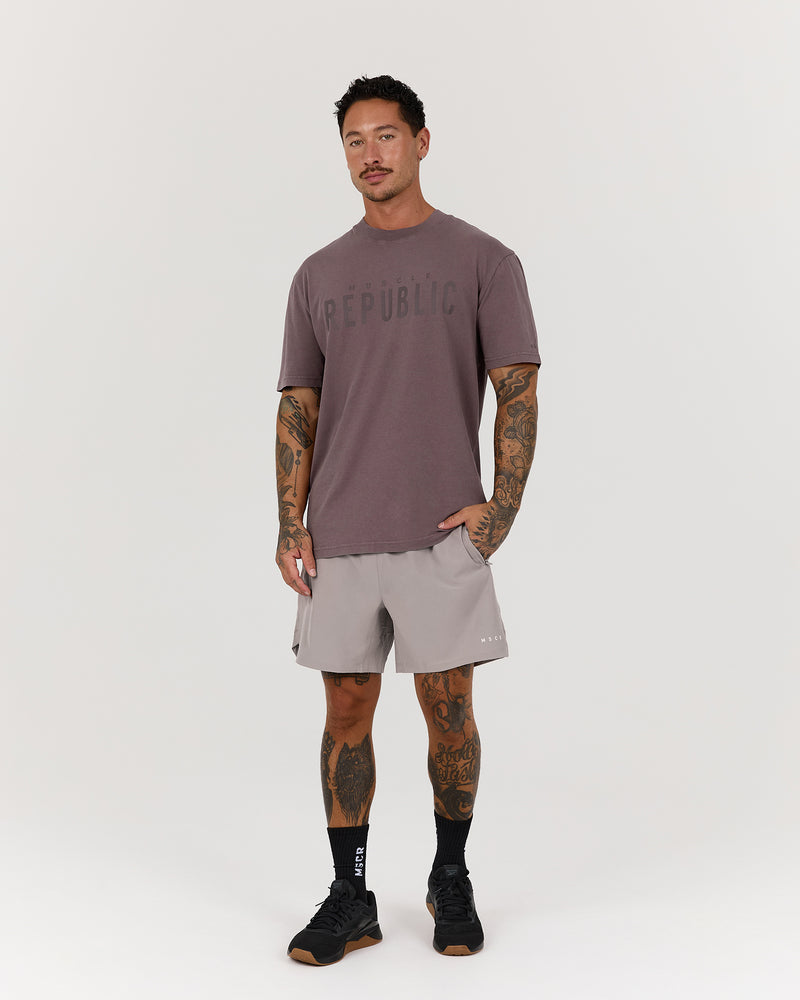 EVOLUTION RETRO TEE - NIGHTFALL – MUSCLE REPUBLIC