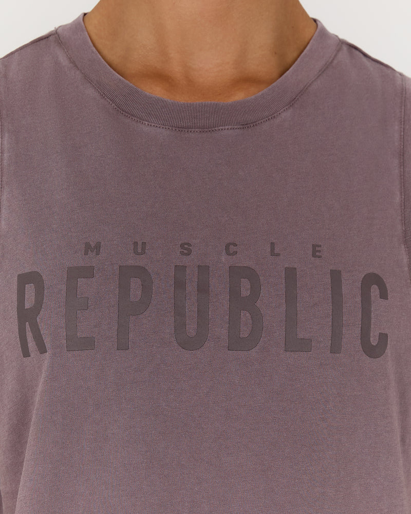EVOLUTION VINTAGE TANK - NIGHTFALL – MUSCLE REPUBLIC