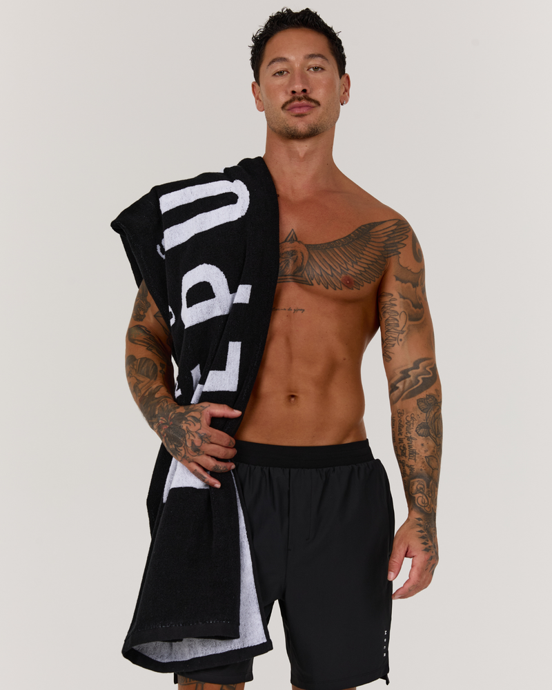 EVOLUTION BEACH TOWEL - BLACK – MUSCLE REPUBLIC