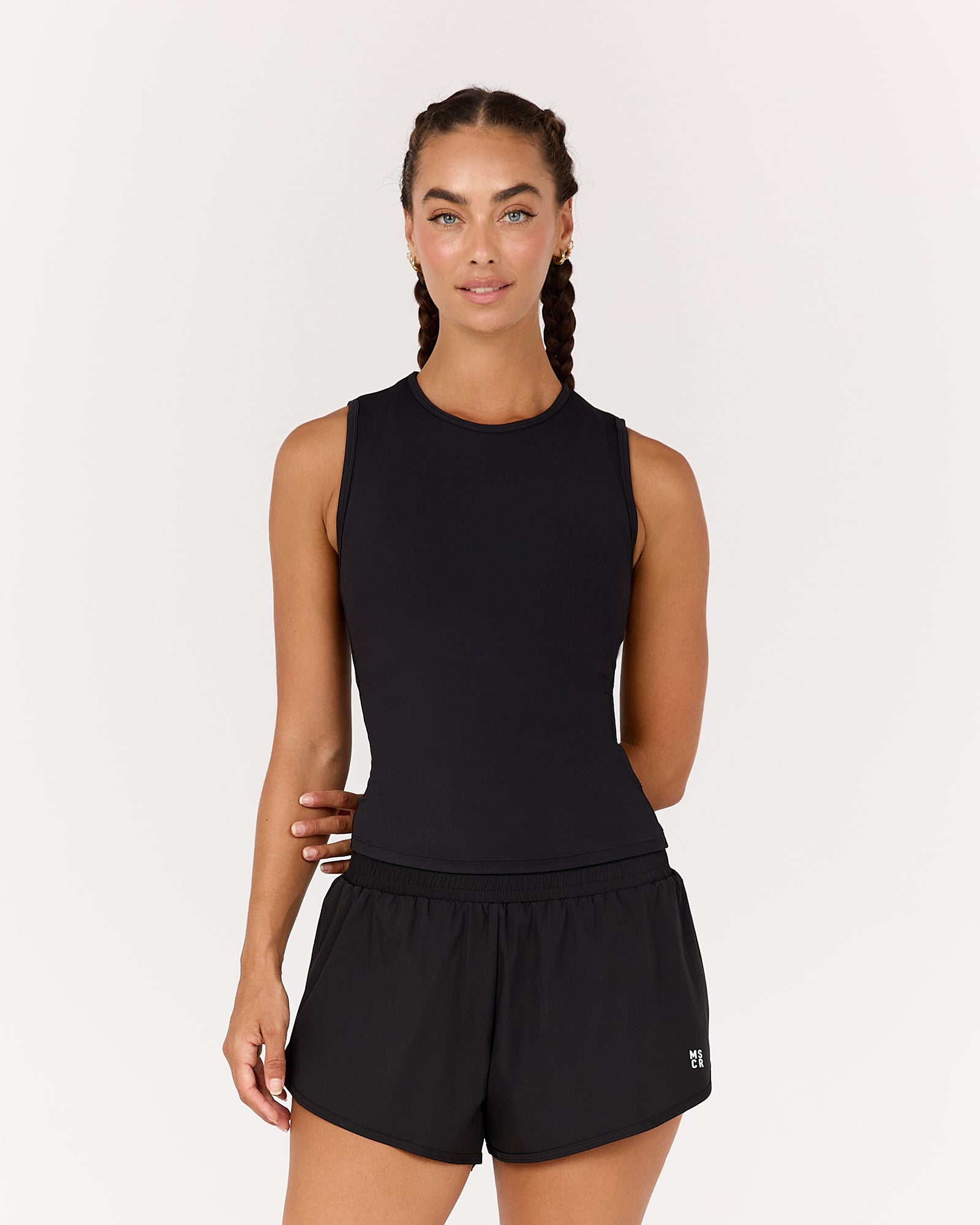 FLUID TANK TOP - BLACK – MUSCLE REPUBLIC