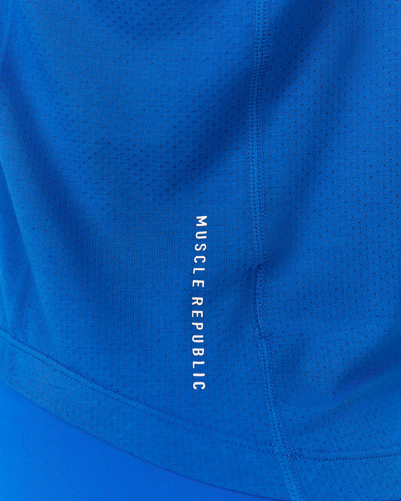 INTERVAL SINGLET - LUMINOUS BLUE – MUSCLE REPUBLIC