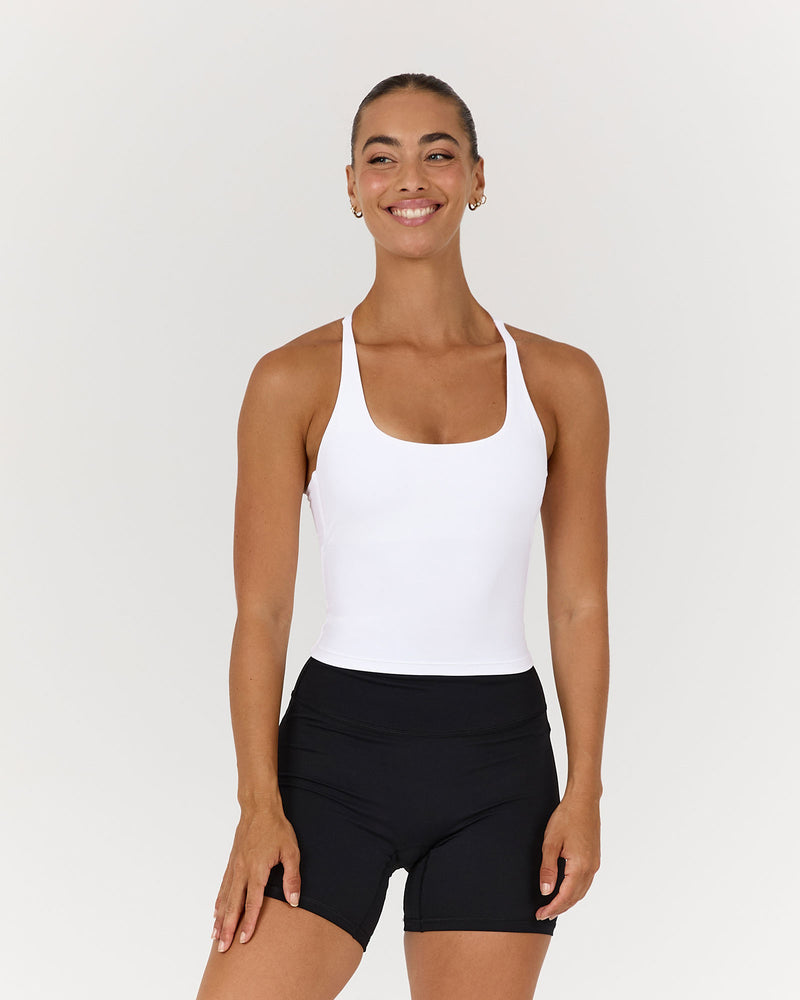 LUXE ADDISON TOP - WHITE – MUSCLE REPUBLIC