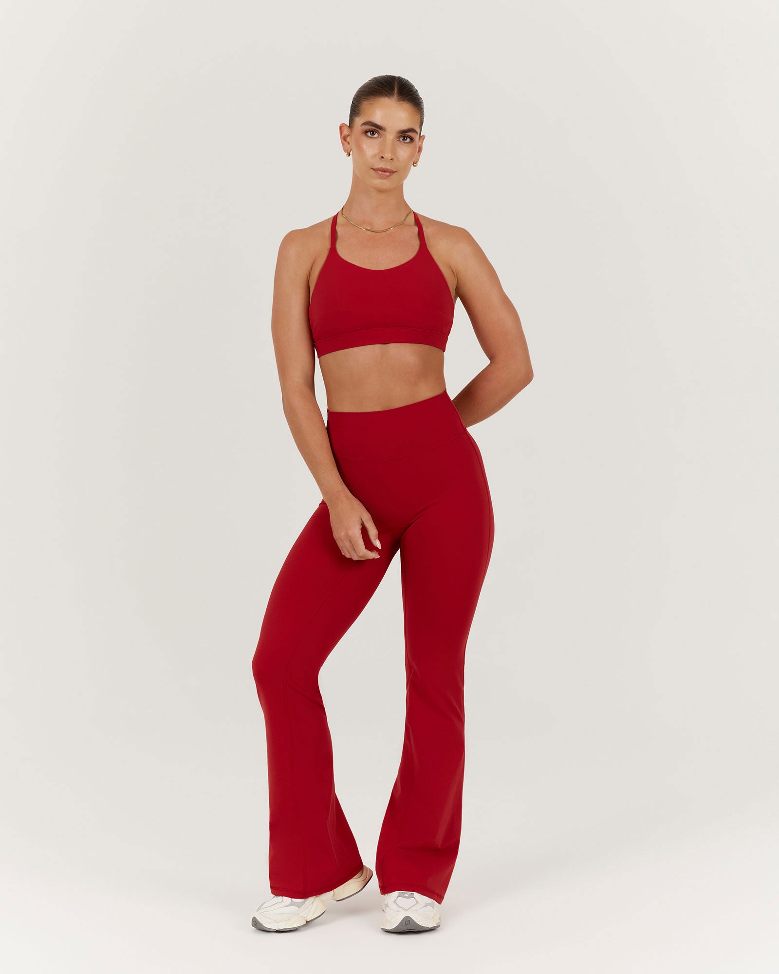 LUXE BELLA FLARES - CHERRY – MUSCLE REPUBLIC