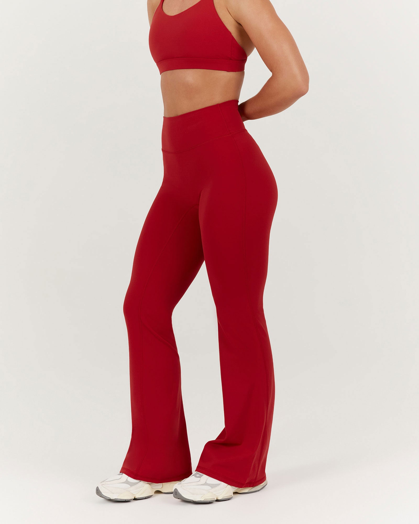 LUXE BELLA FLARES - CHERRY – MUSCLE REPUBLIC