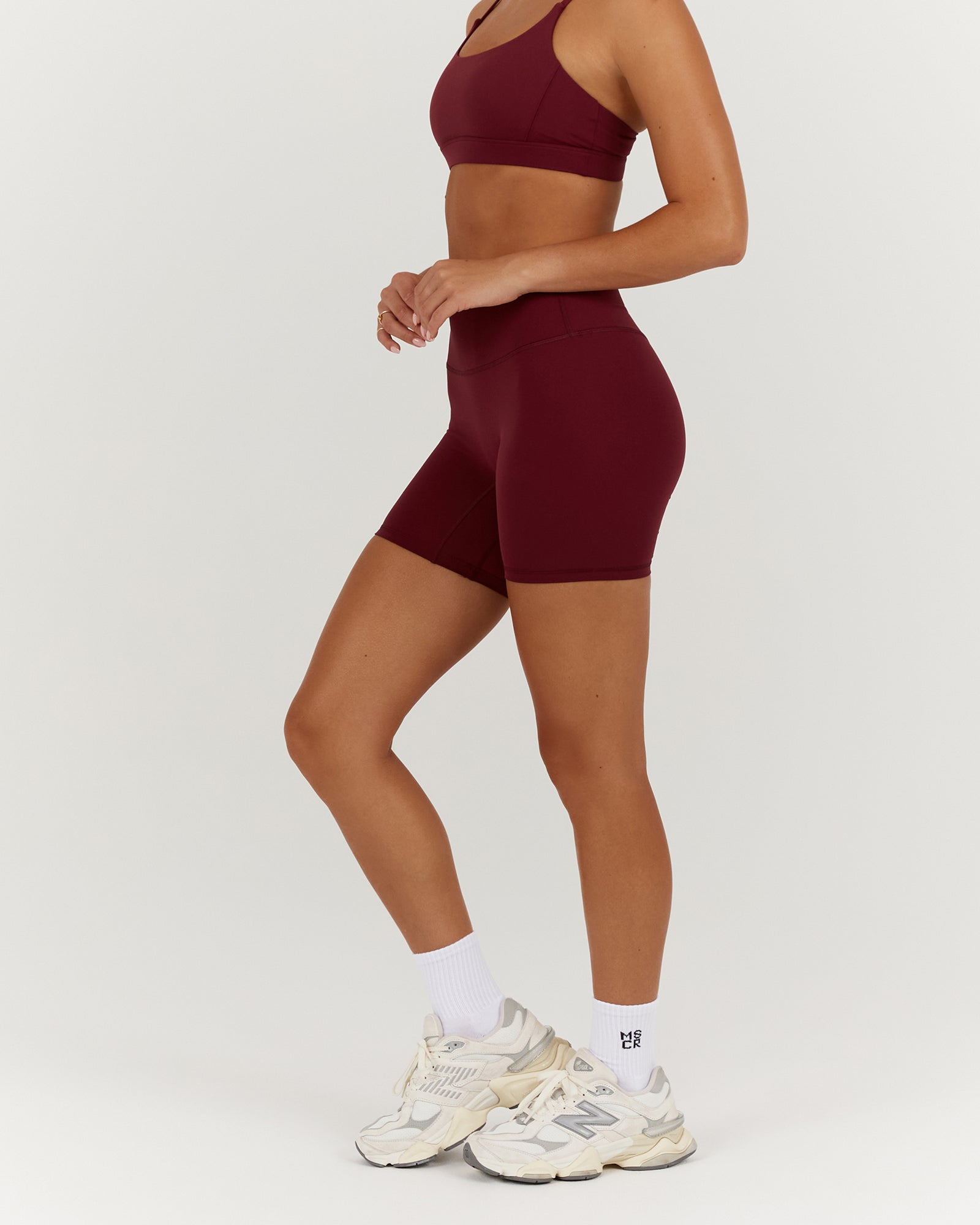 LUXE BIKER SHORTS V2 - BERRY – MUSCLE REPUBLIC