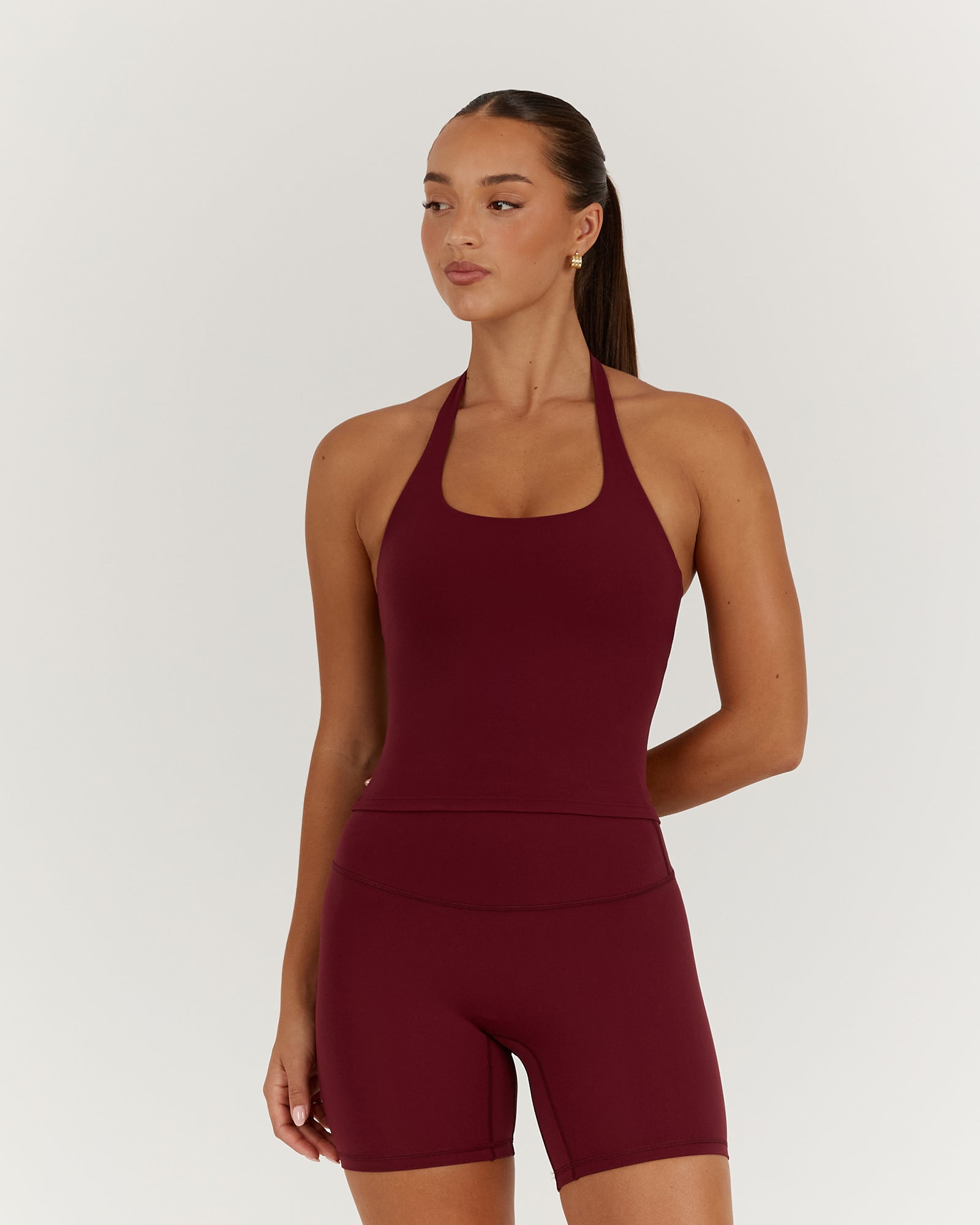 LUXE HALLY TOP - BERRY – MUSCLE REPUBLIC