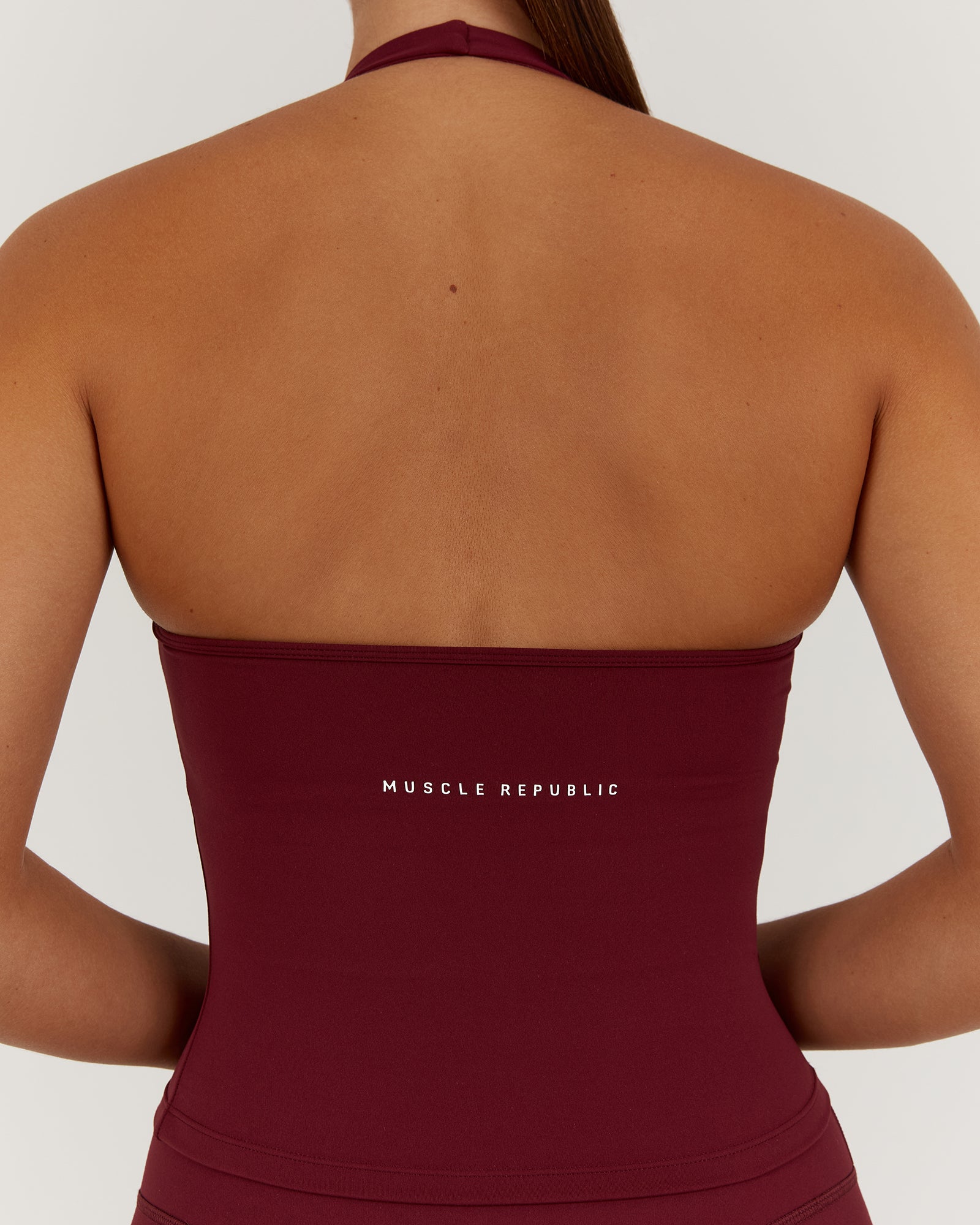 LUXE HALLY TOP - BERRY – MUSCLE REPUBLIC