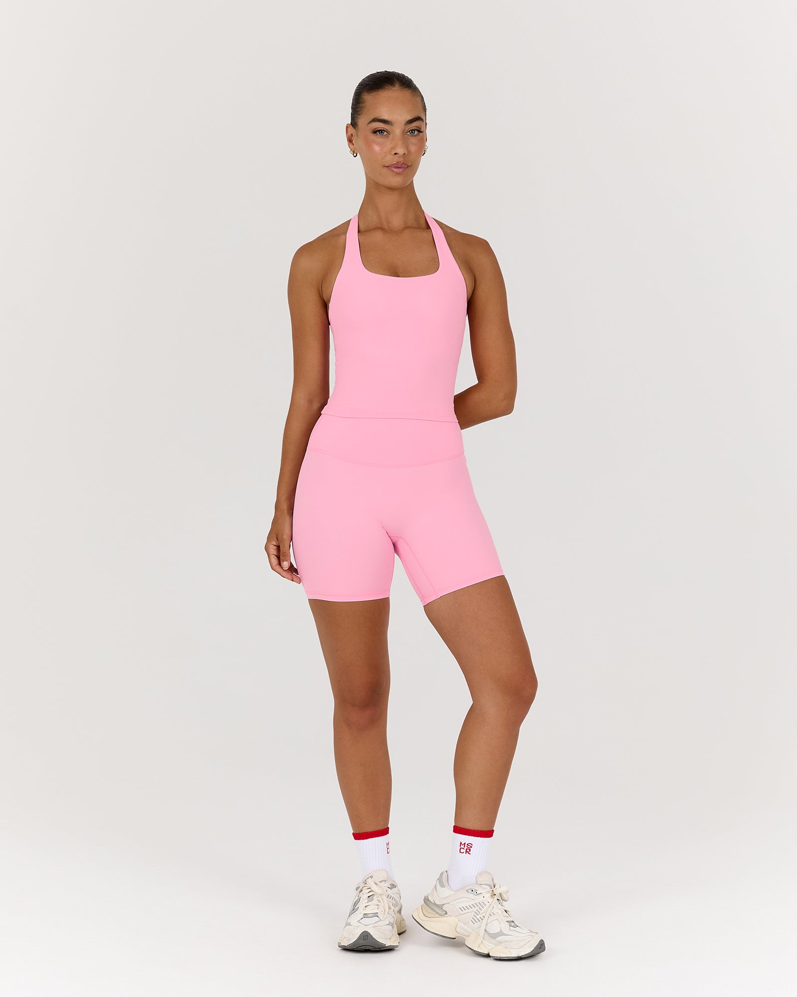LUXE HALLY TOP - POP PINK – MUSCLE REPUBLIC