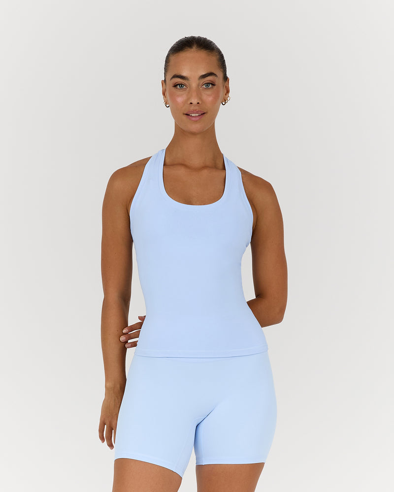LUXE LONGLINE TANK - AURA – MUSCLE REPUBLIC