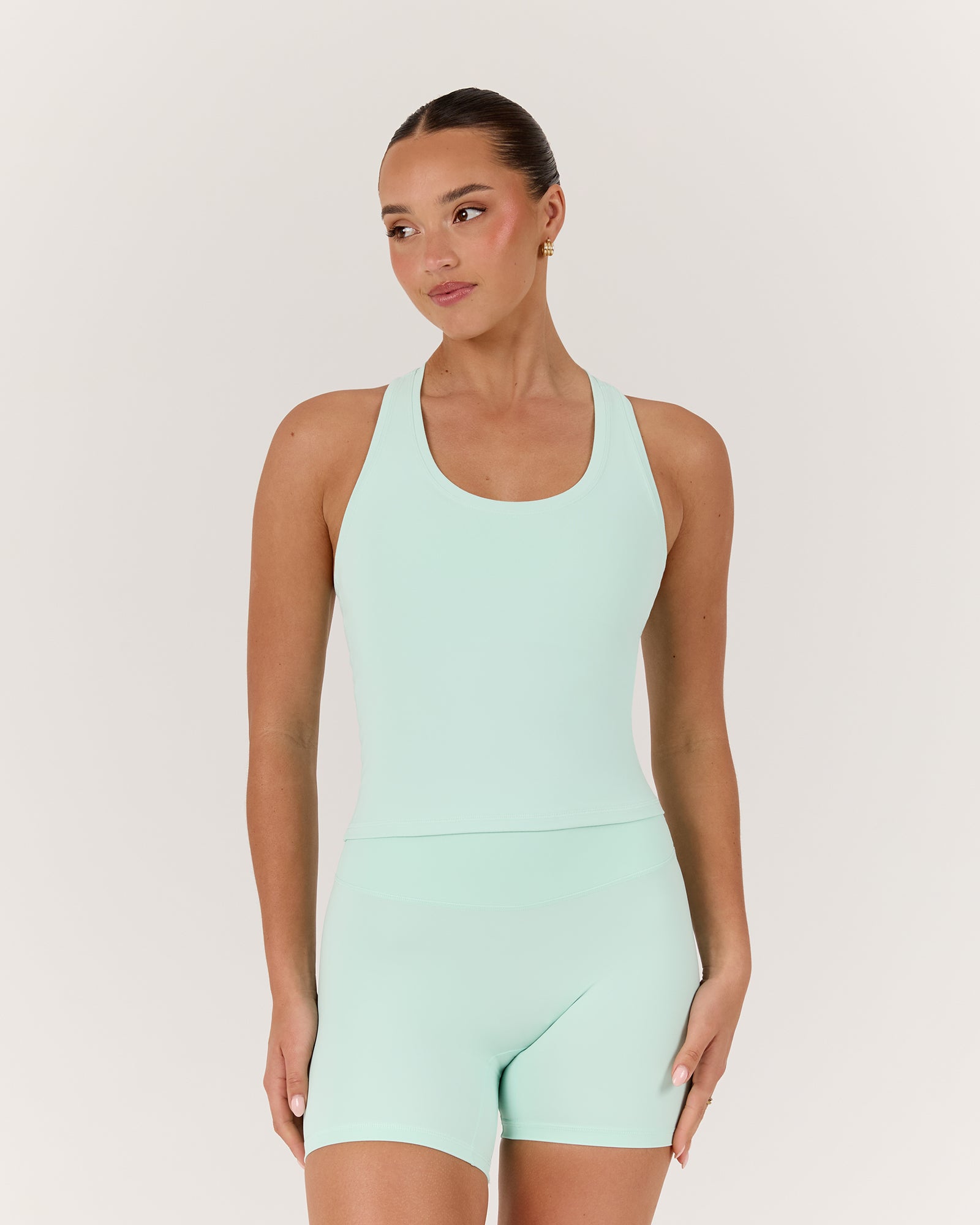 LUXE MIDRIFF TANK - MINT – MUSCLE REPUBLIC