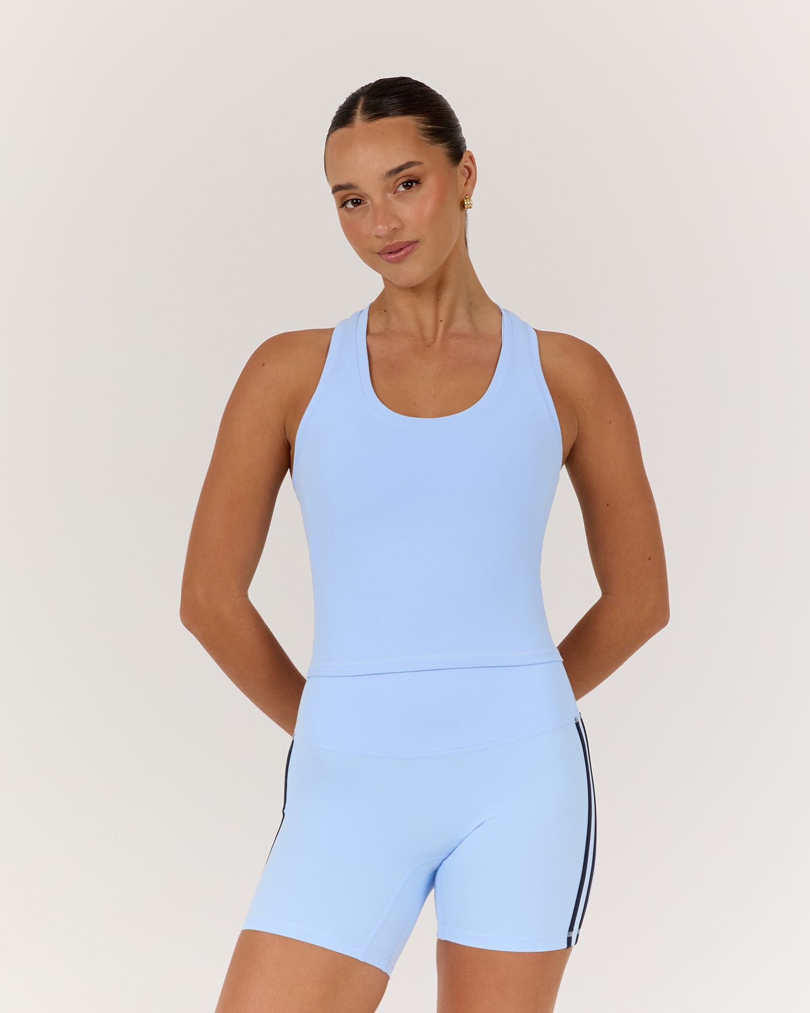 LUXE MIDRIFF TANK - AURA – MUSCLE REPUBLIC