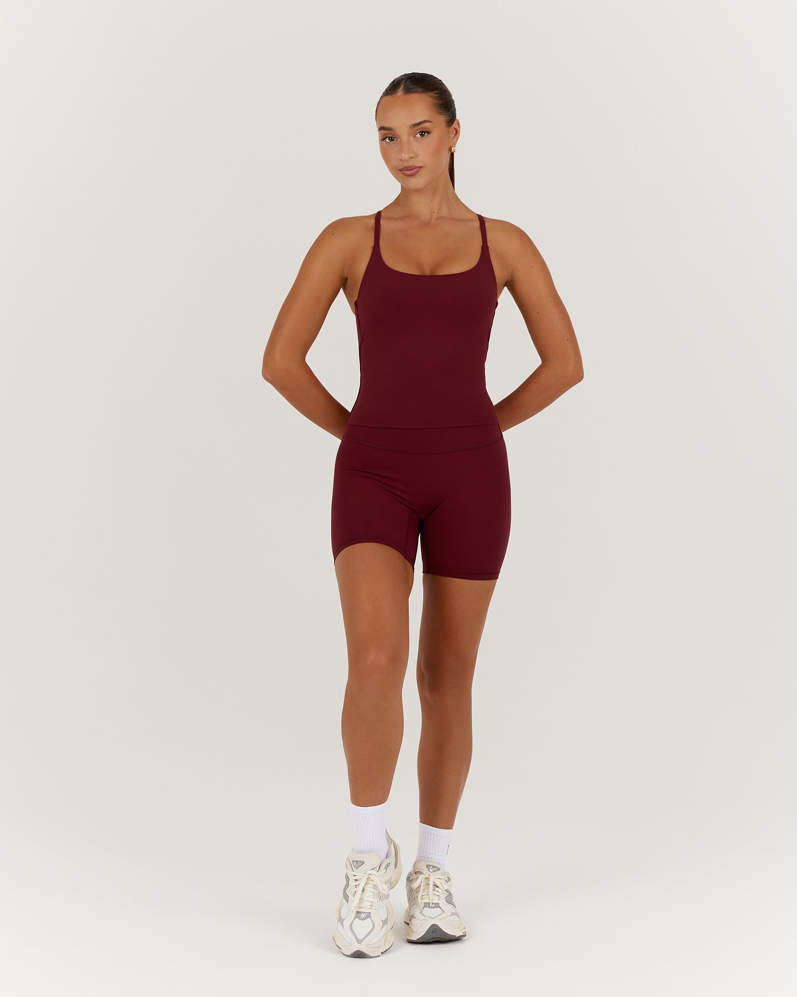 LUXE NORA TOP - BERRY – MUSCLE REPUBLIC