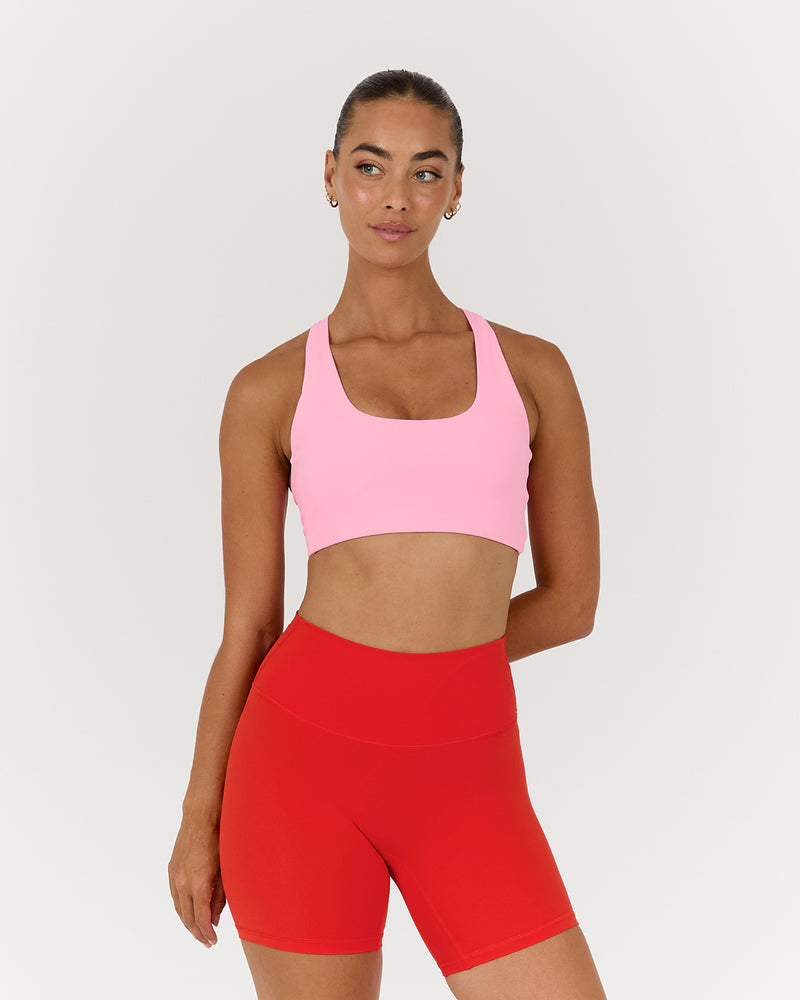 LUXE TESSA BRA - POP PINK – MUSCLE REPUBLIC
