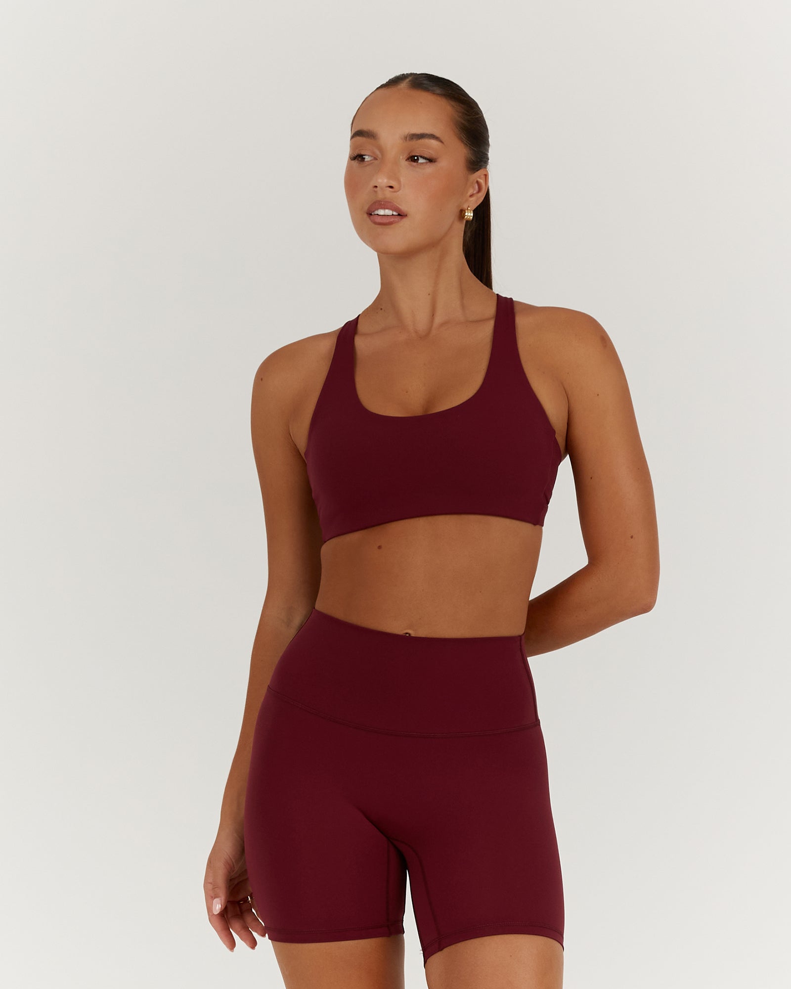 LUXE TESSA BRA - BERRY – MUSCLE REPUBLIC