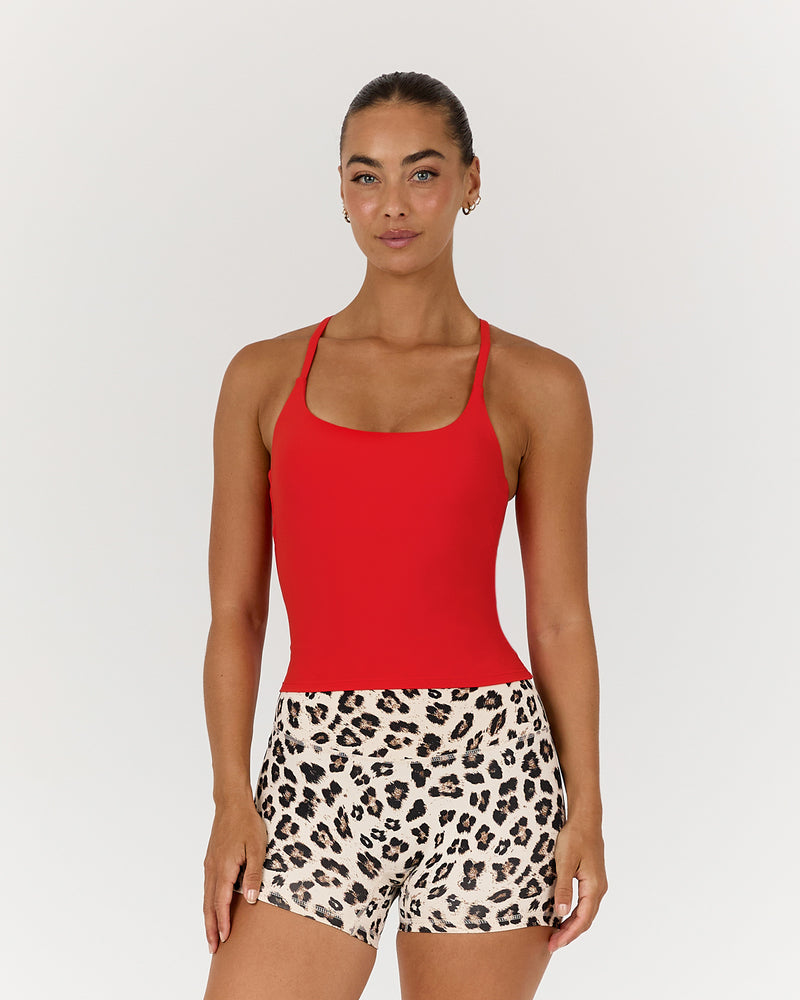 LUXE NORA TOP - FIERY RED – MUSCLE REPUBLIC
