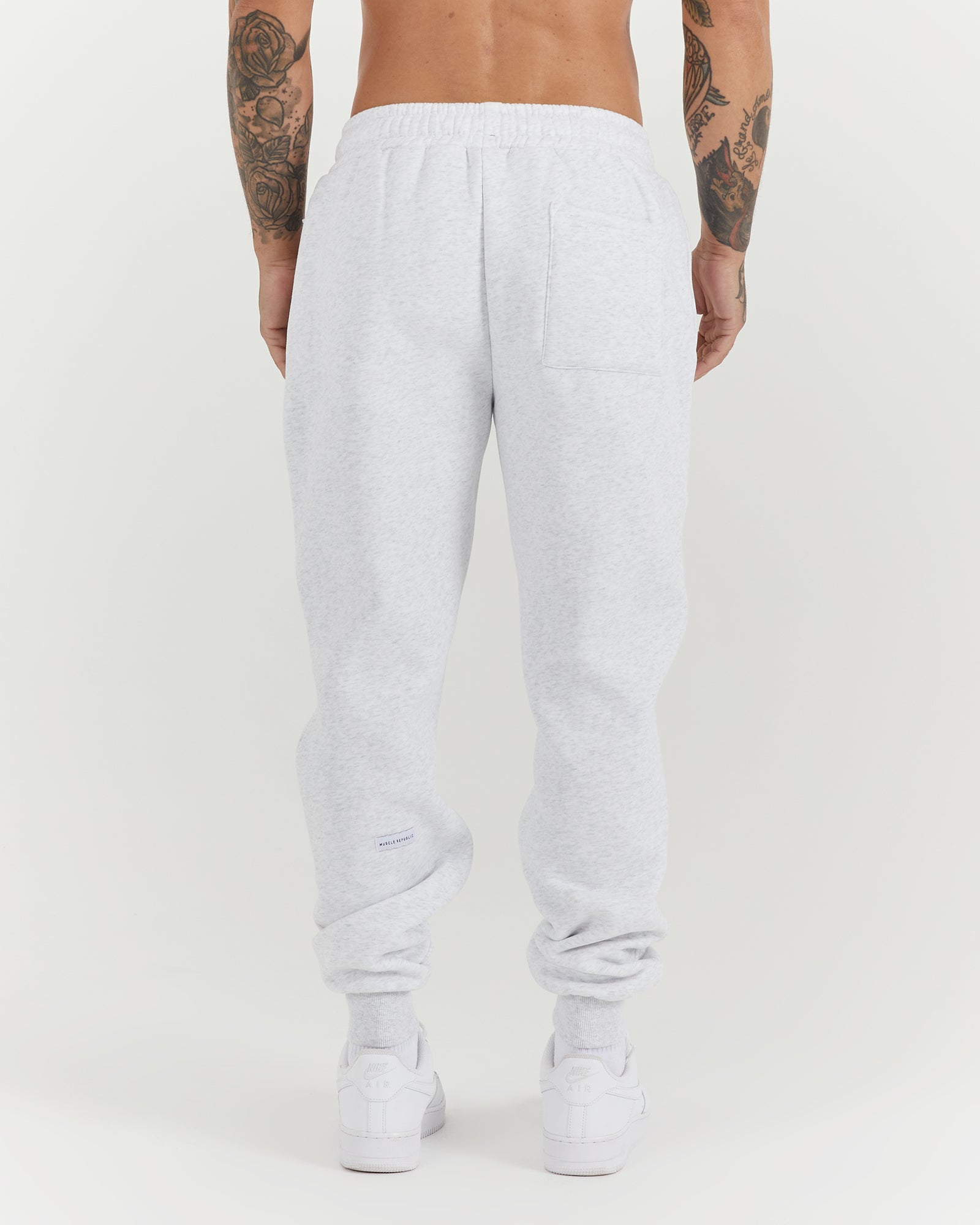 CLASSIC TRACKIES - SNOW GREY – MUSCLE REPUBLIC