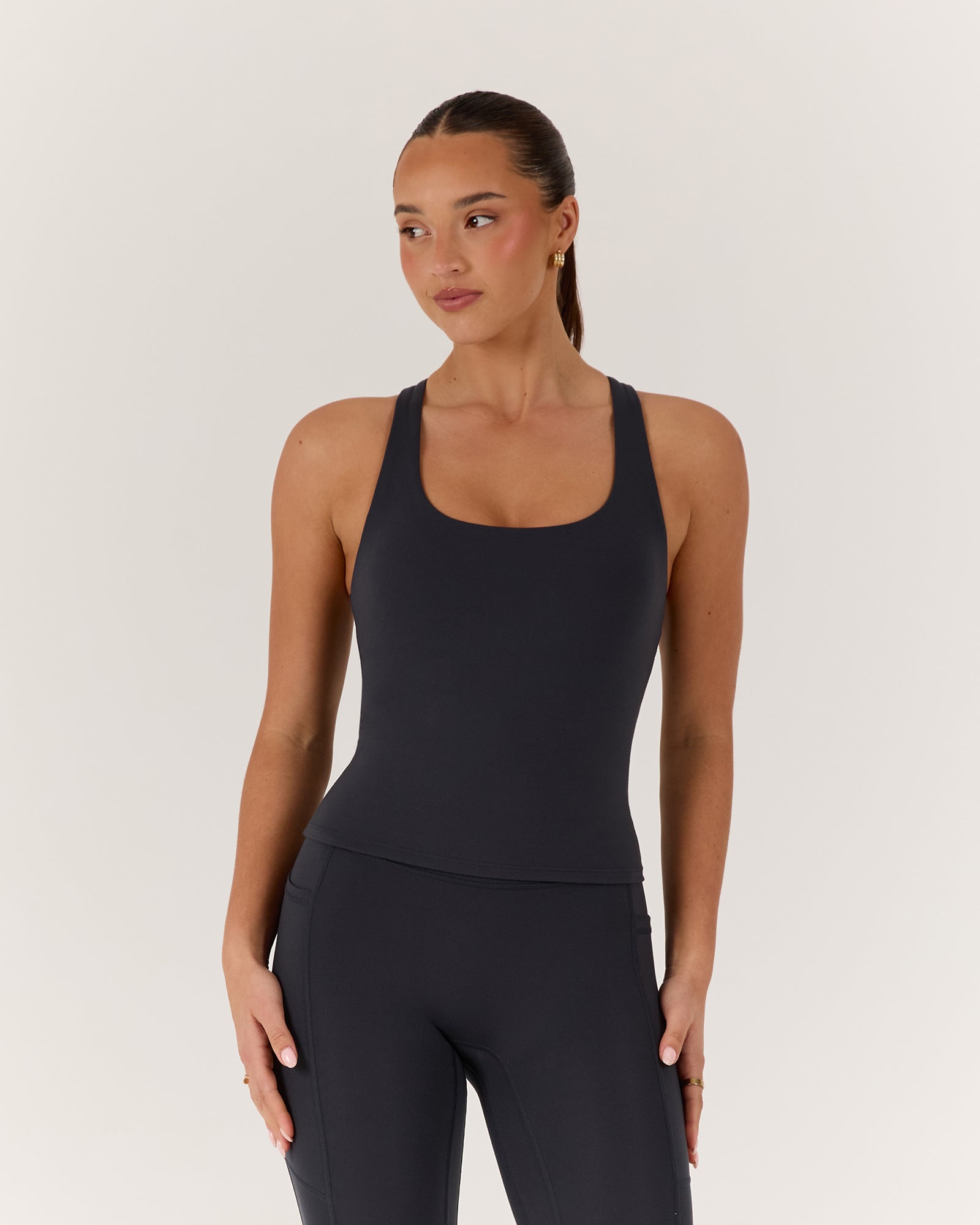 MOTION 360 CROSS BACK TOP - STORM – MUSCLE REPUBLIC