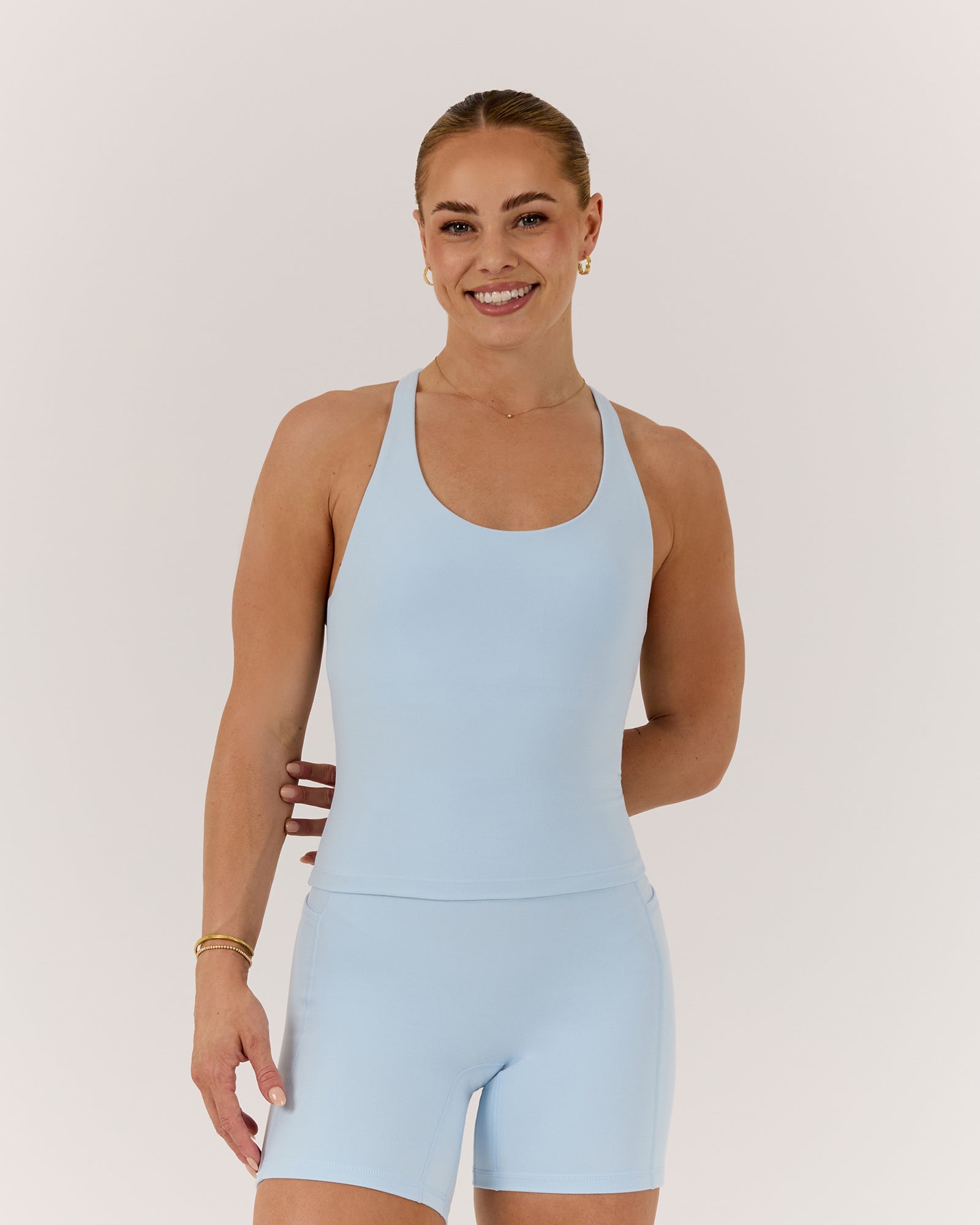 MOTION 360 RACER BACK TOP - ICE BLUE – MUSCLE REPUBLIC