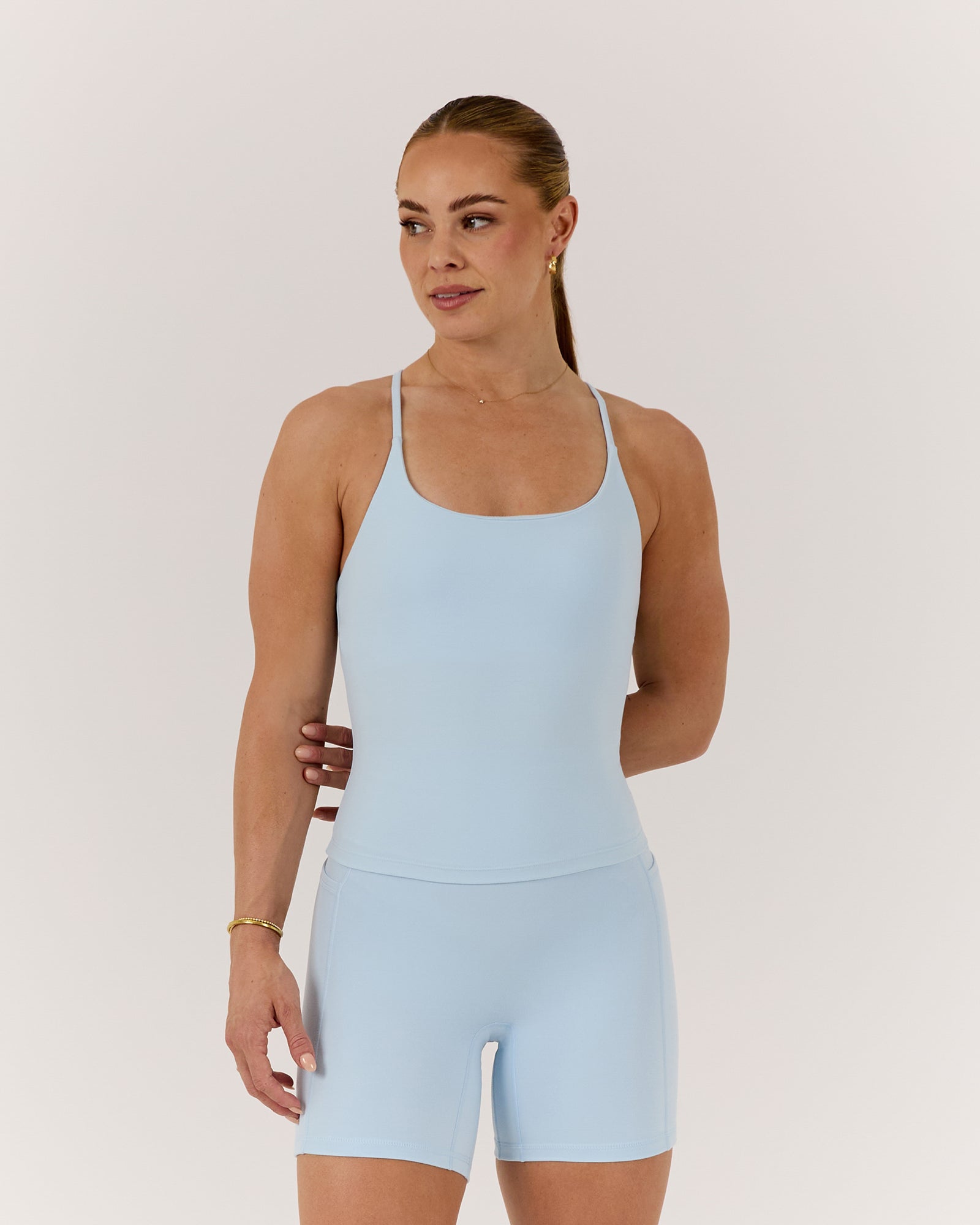 MOTION 360 THIN STRAP TOP - ICE BLUE – MUSCLE REPUBLIC