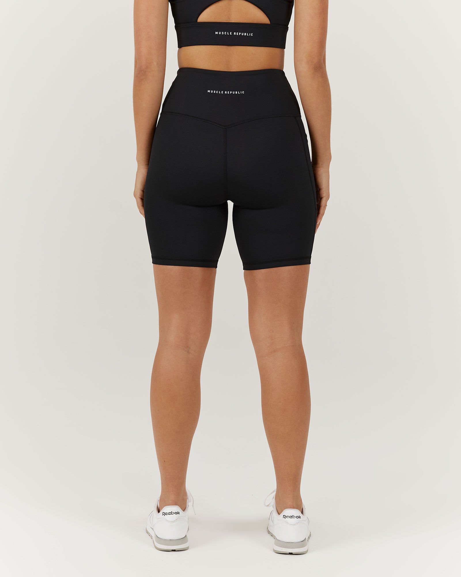 BIKER SHORTS - BLACK – MUSCLE REPUBLIC