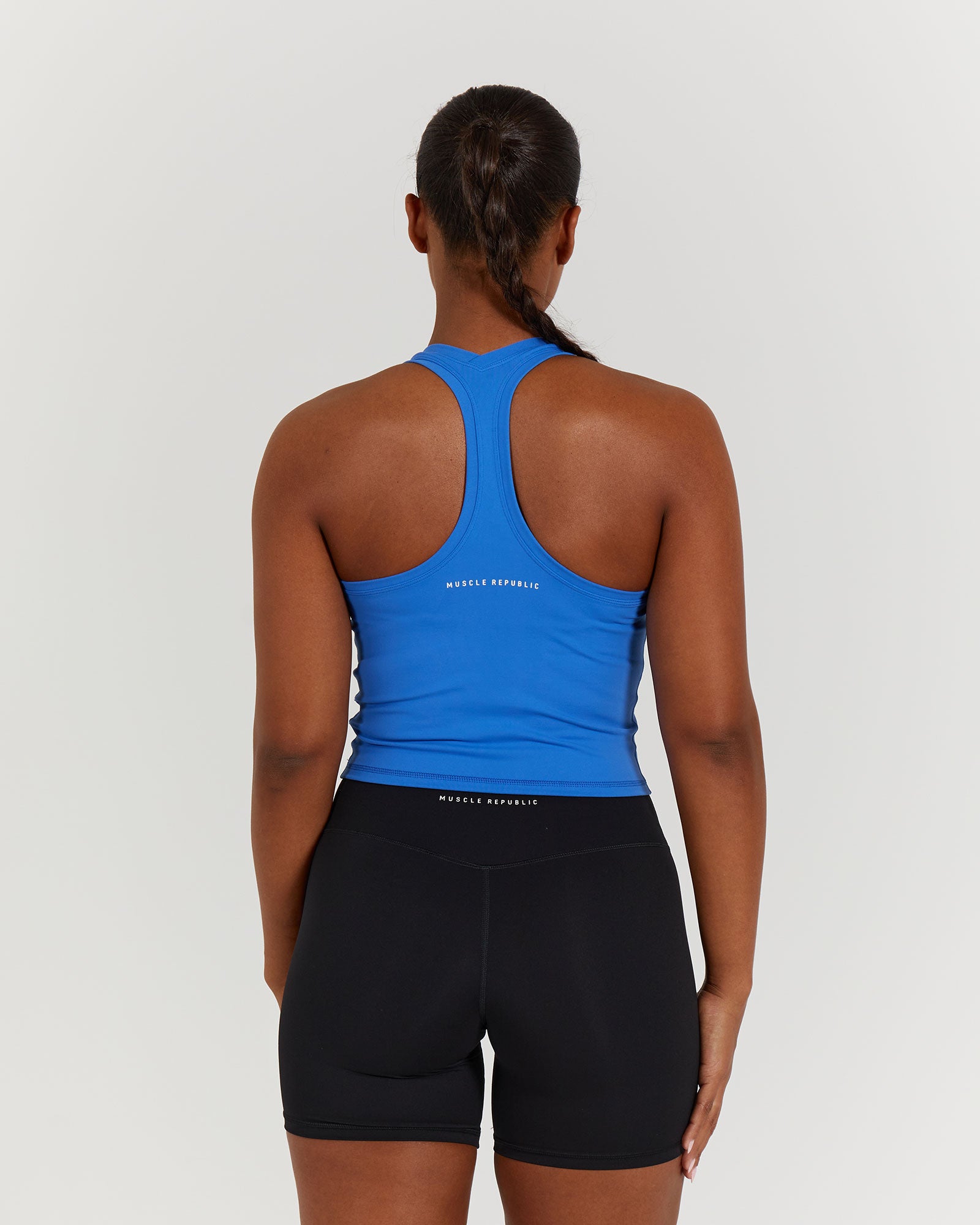 LUXE MIDRIFF TANK - COBALT – MUSCLE REPUBLIC