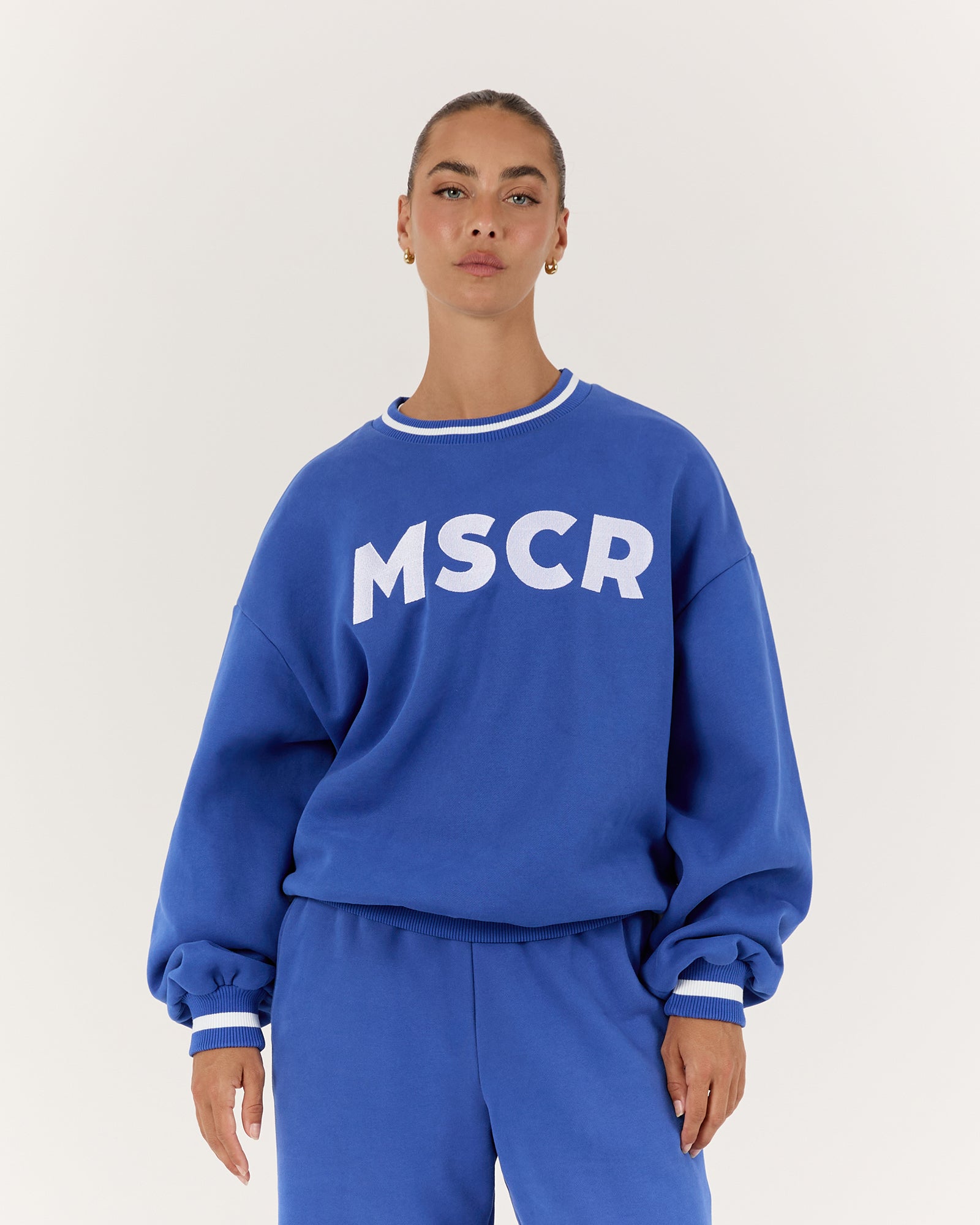 HERITAGE OVERSIZED CREW - ROYAL BLUE – MUSCLE REPUBLIC
