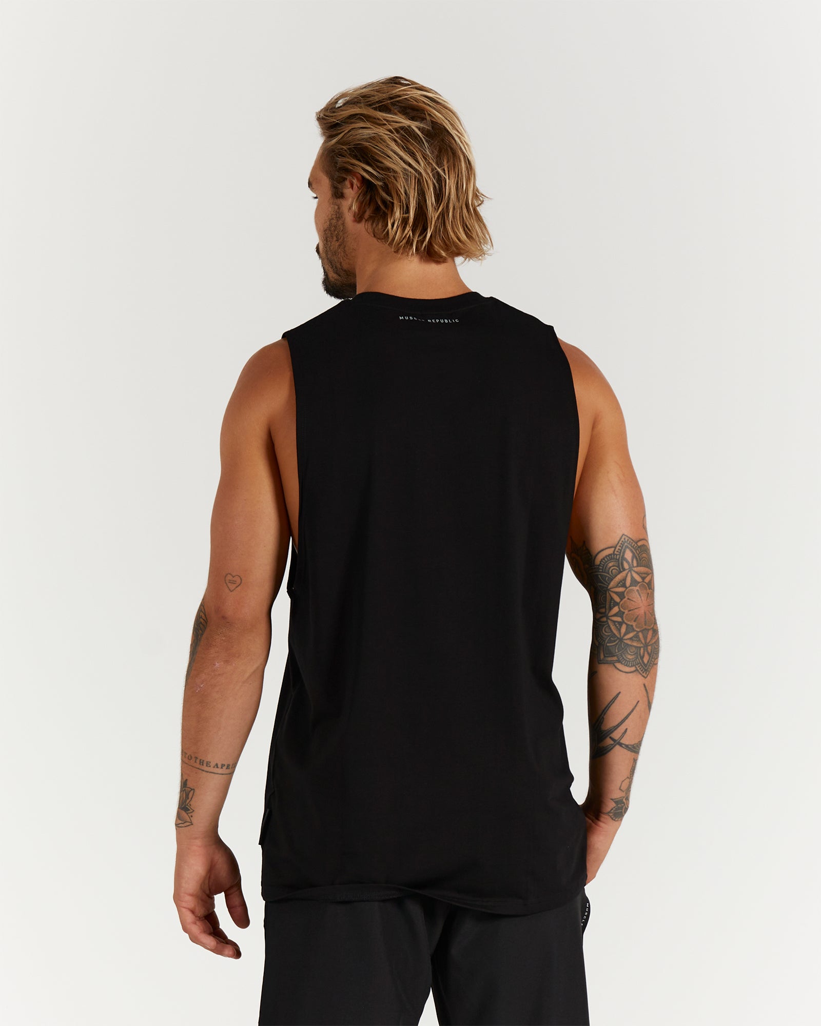 ROCKY MUSCLE TANK - BLACK – MUSCLE REPUBLIC