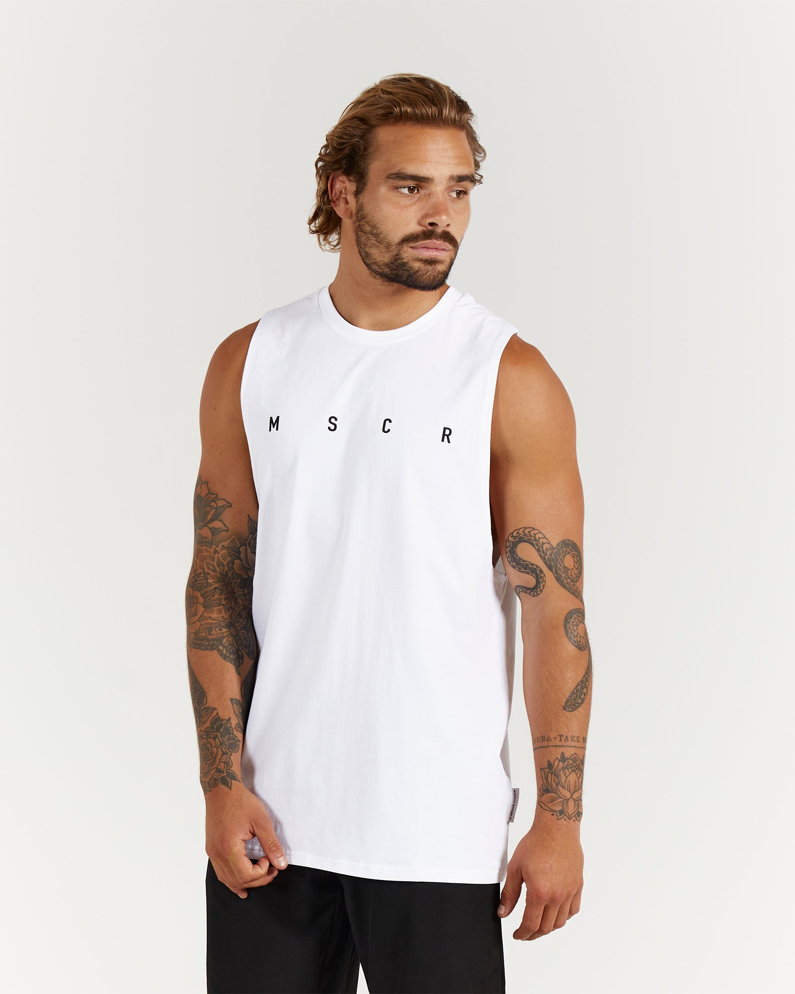 ROCKY MUSCLE TANK - WHITE – MUSCLE REPUBLIC