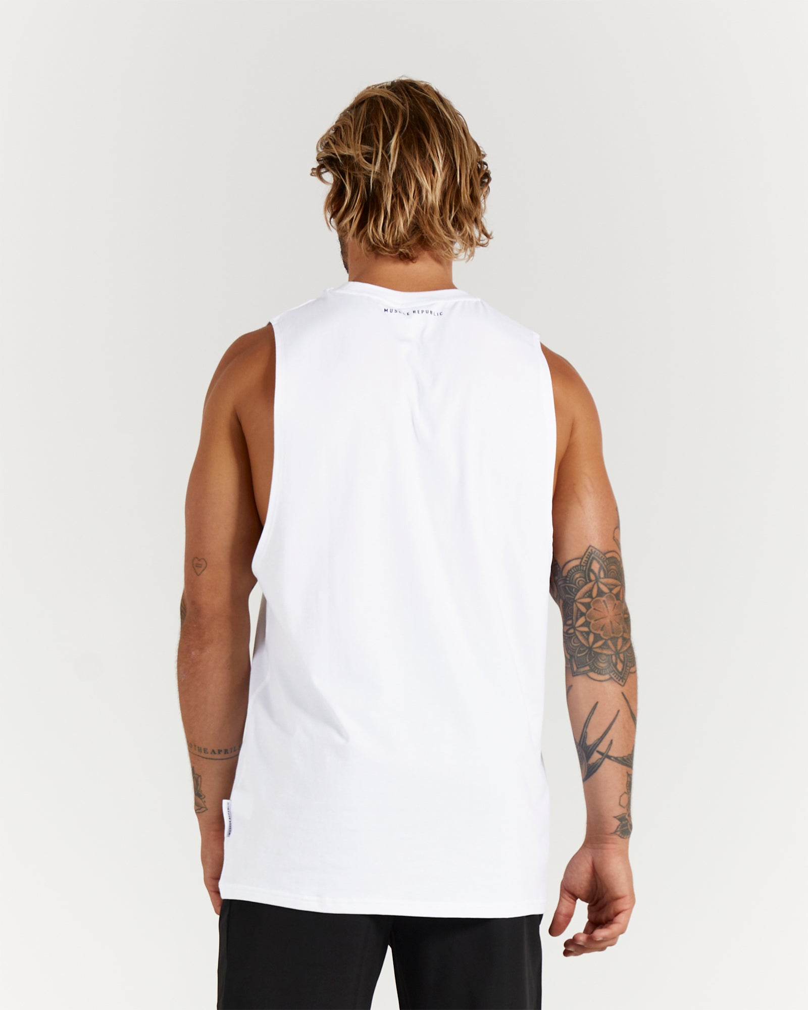 ROCKY MUSCLE TANK - WHITE – MUSCLE REPUBLIC