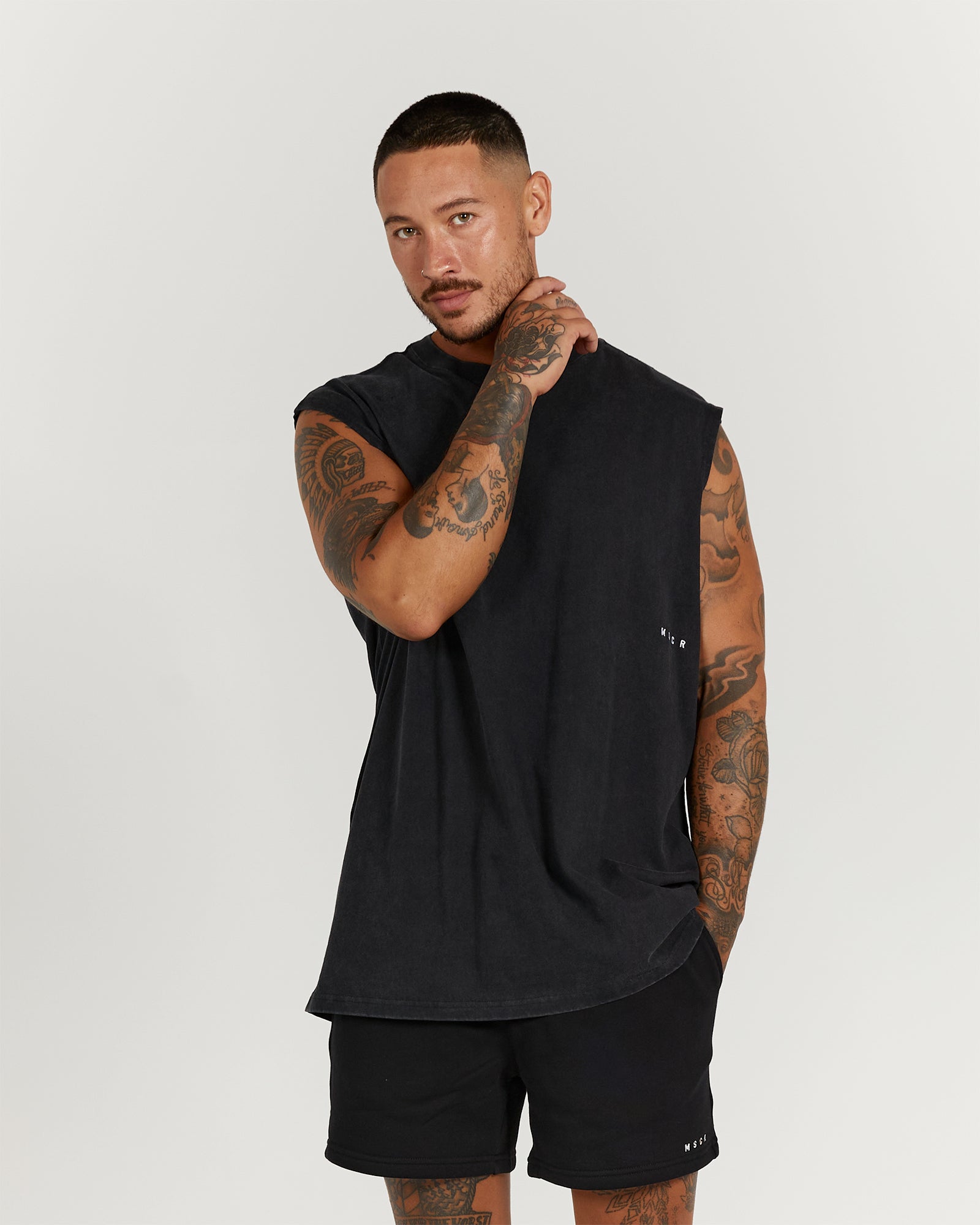 TIMELESS TANK - FADED BLACK – MUSCLE REPUBLIC