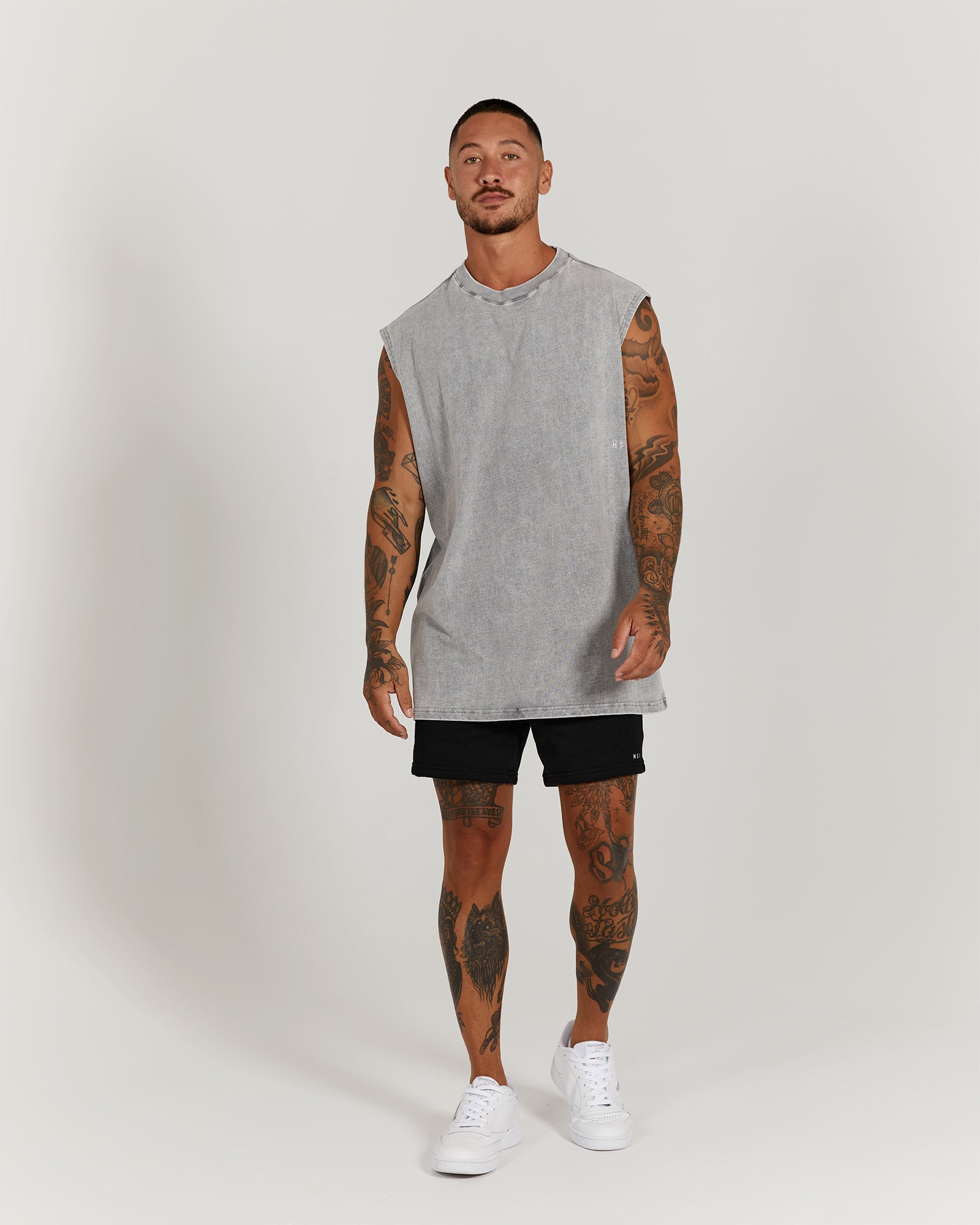TIMELESS TANK - FADED GREY – MUSCLE REPUBLIC