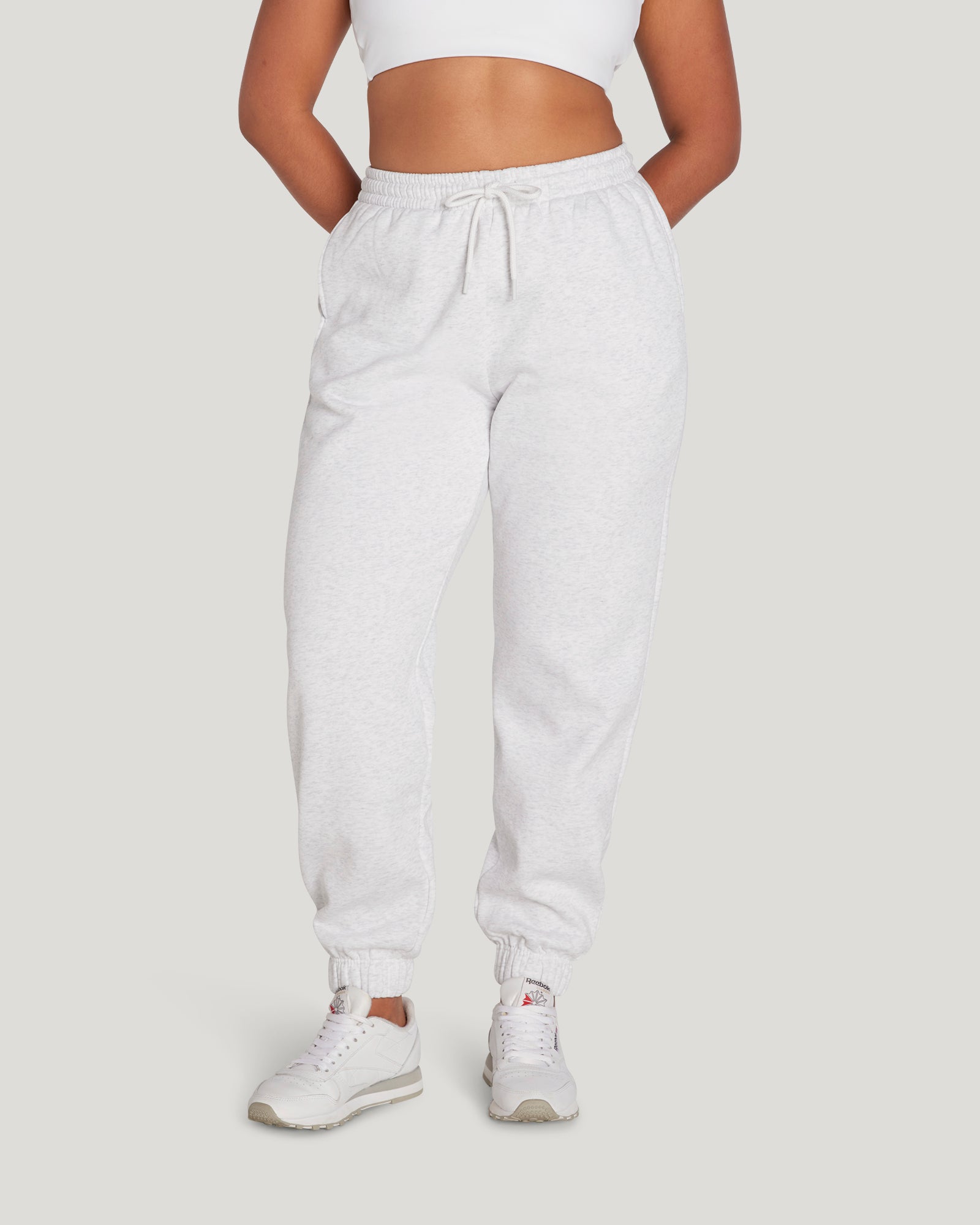 OVERSIZED TRACKIES - SNOW GREY – MUSCLE REPUBLIC