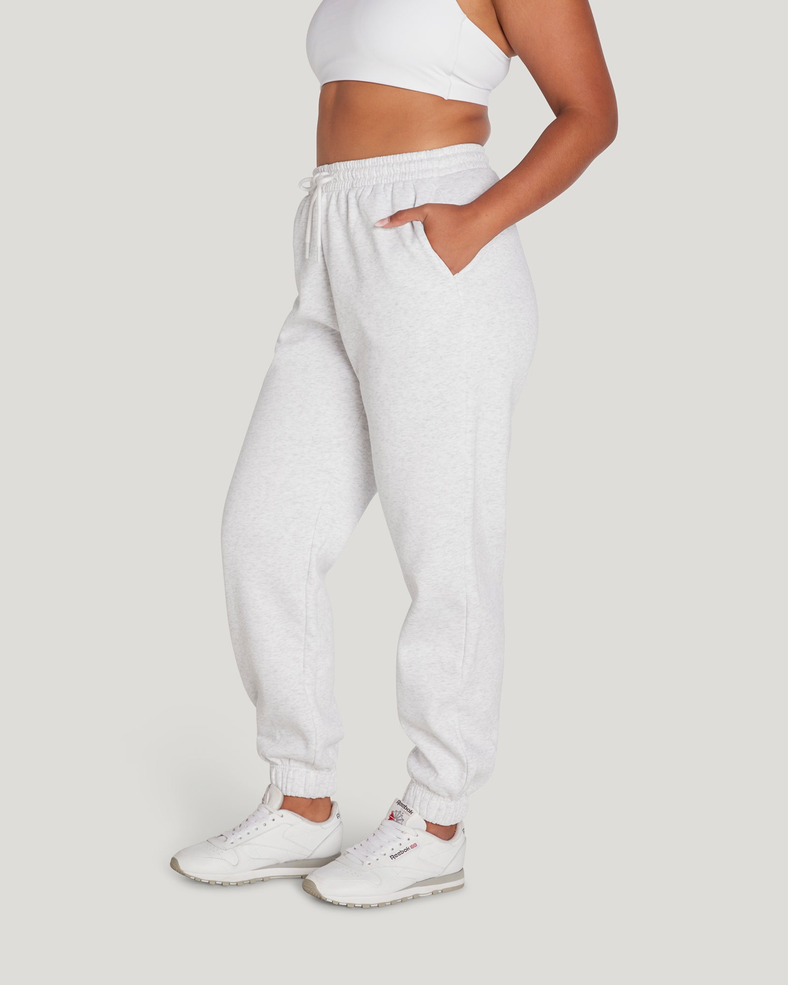 OVERSIZED TRACKIES - SNOW GREY – MUSCLE REPUBLIC
