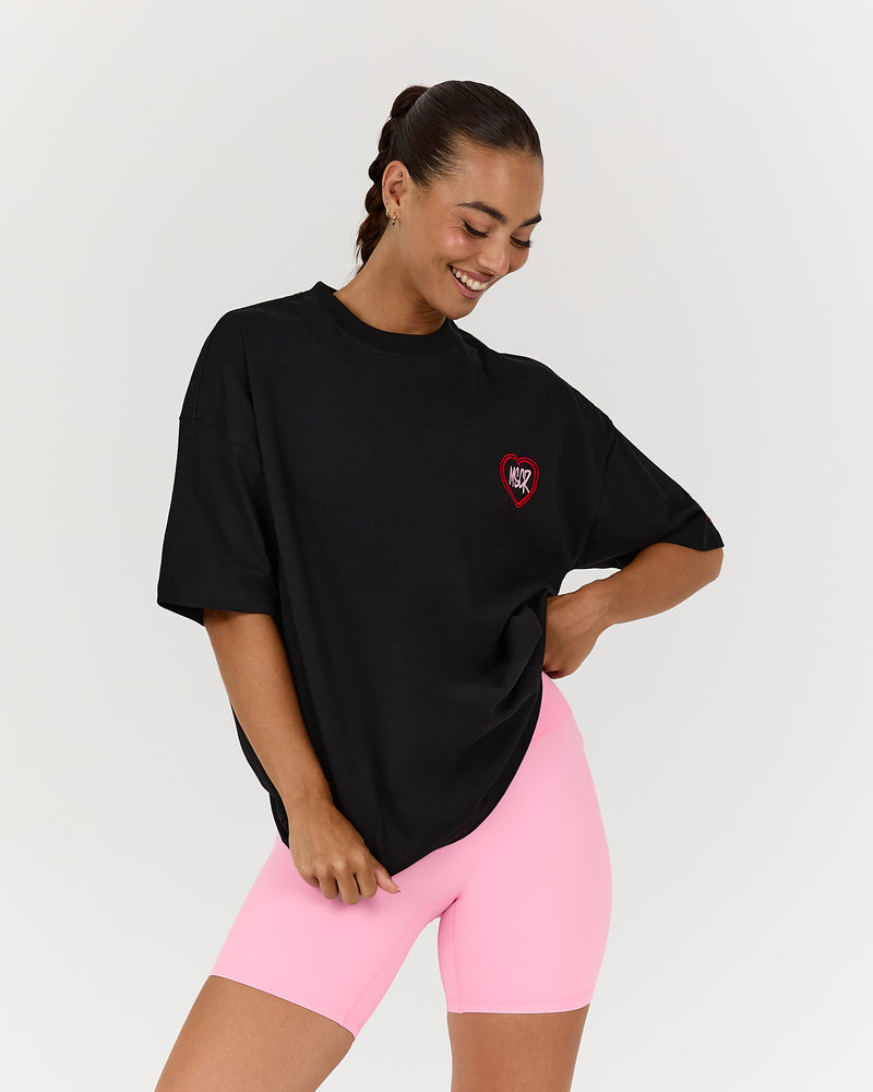 ESSENTIALS TEE - BLACK REAL MUSCLE – MUSCLE REPUBLIC