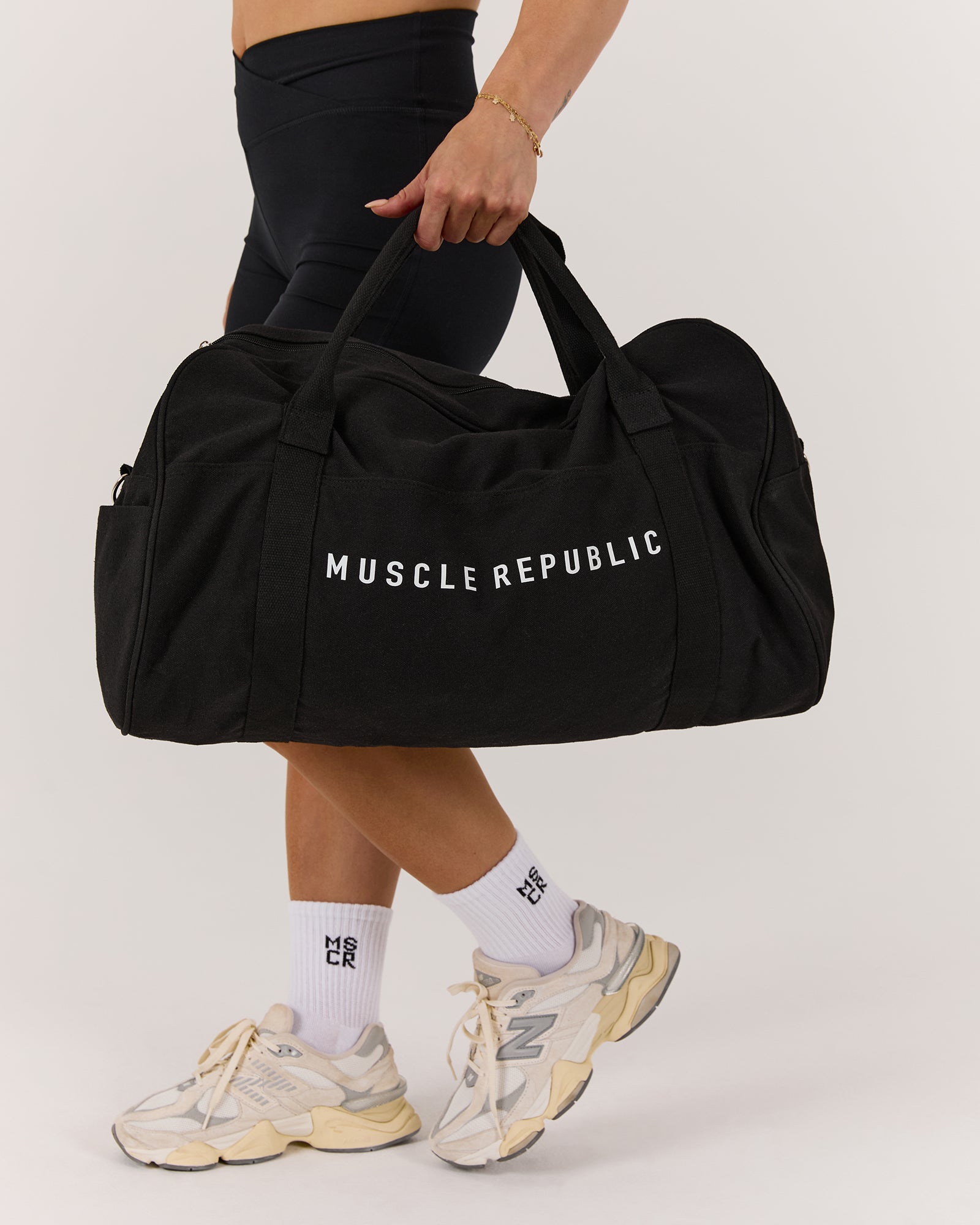 REPUBLIC DUFFLE BAG - BLACK – MUSCLE REPUBLIC