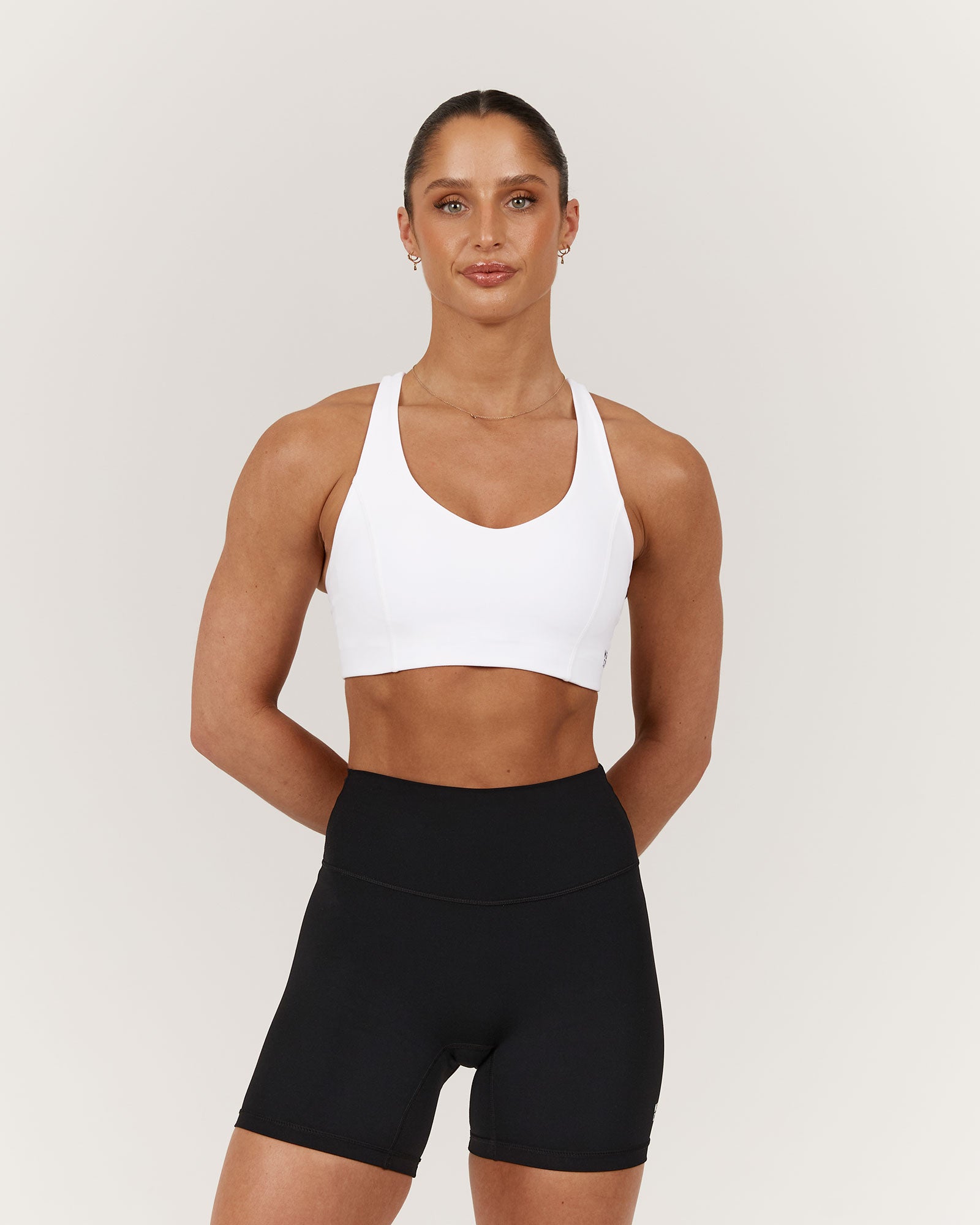 SCULPT RACER BRA - WHITE – MUSCLE REPUBLIC