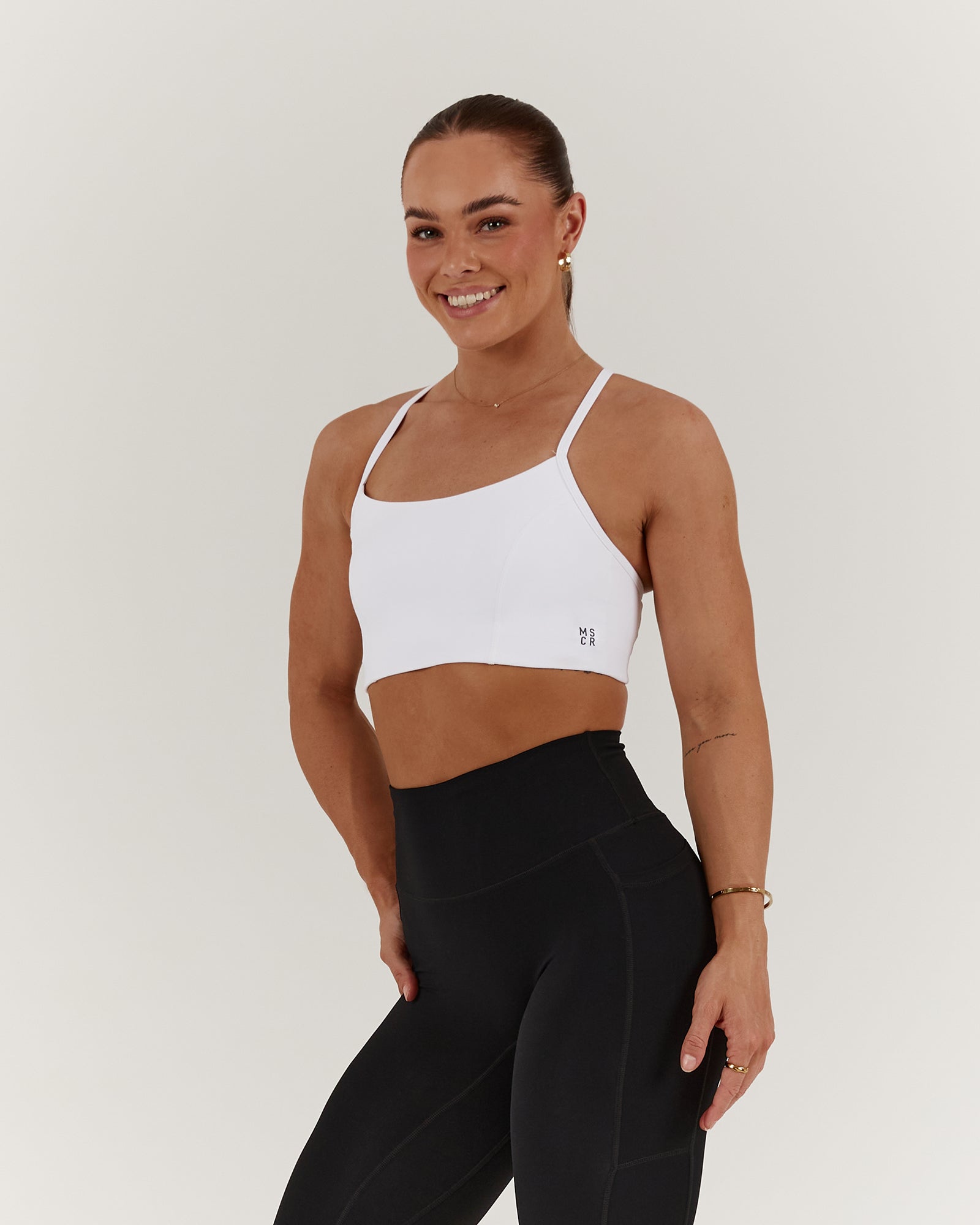 SCULPT 255 BRA - WHITE – MUSCLE REPUBLIC
