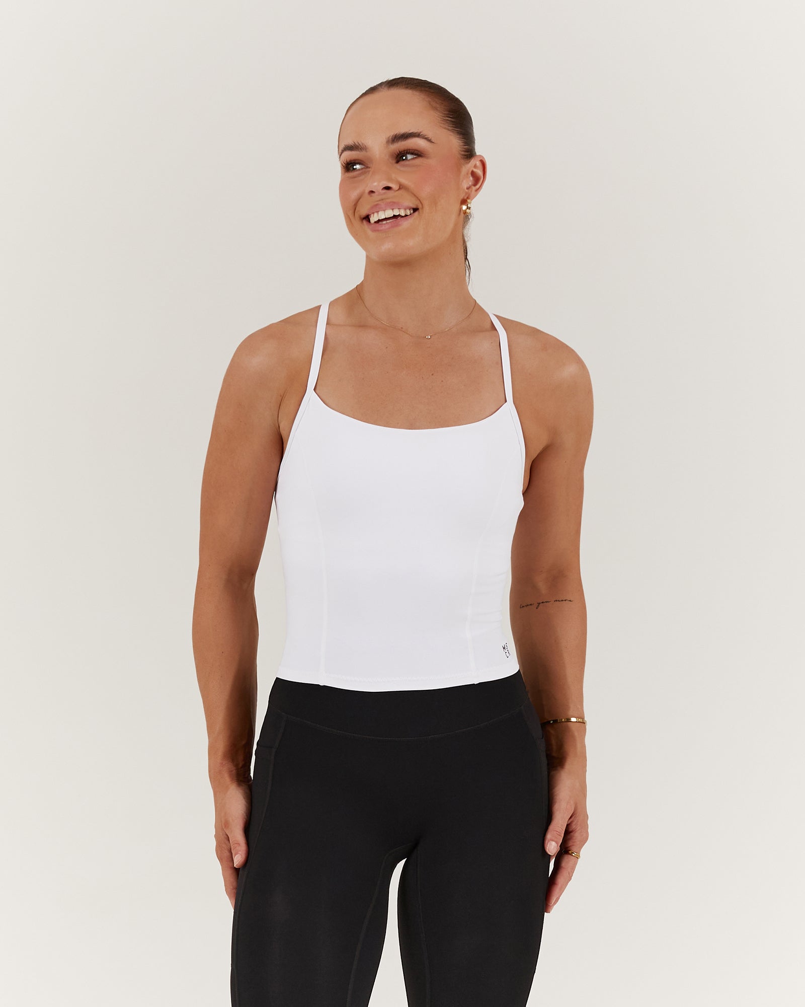 SCULPT 255 TOP - WHITE – MUSCLE REPUBLIC