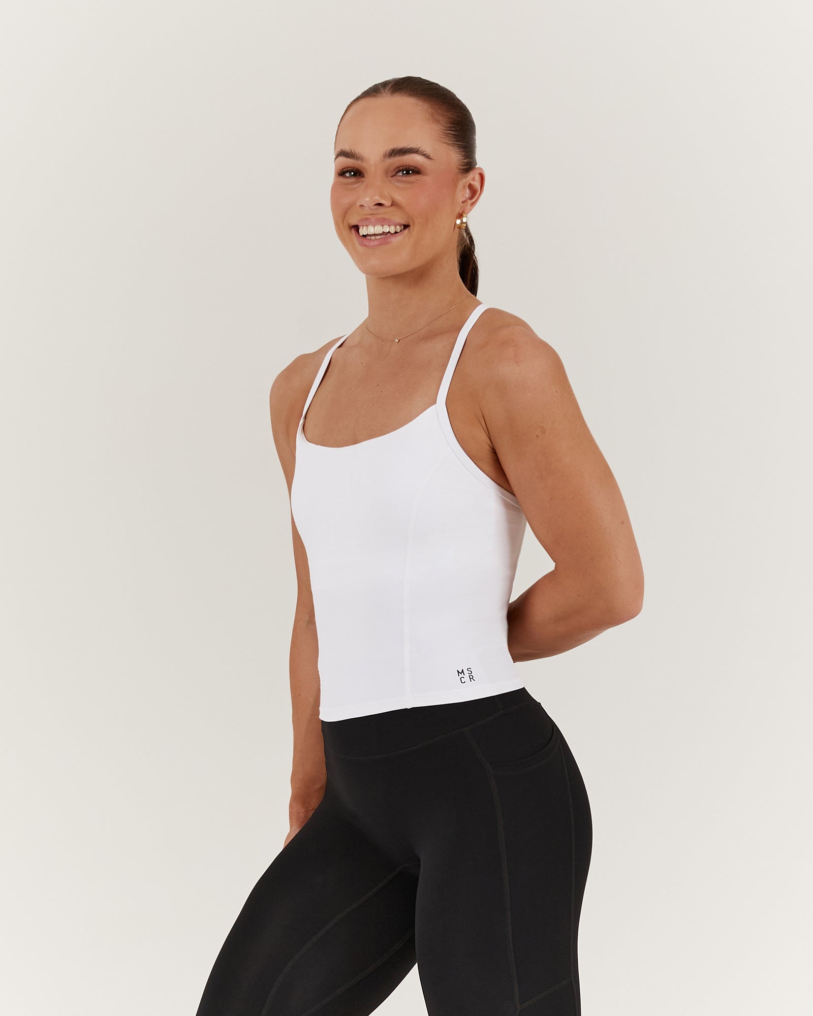 SCULPT 255 TOP - WHITE – MUSCLE REPUBLIC