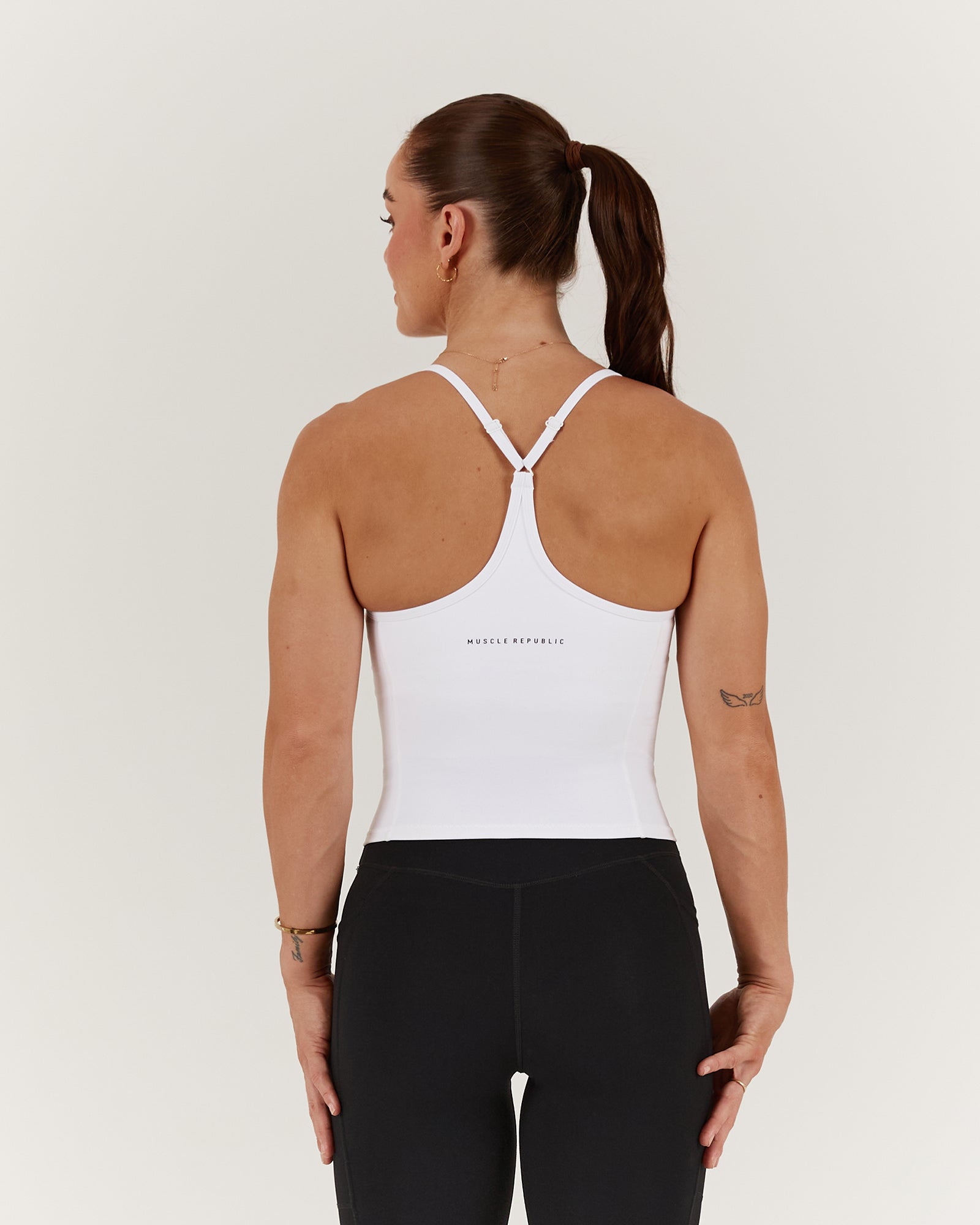 SCULPT 255 TOP - WHITE – MUSCLE REPUBLIC