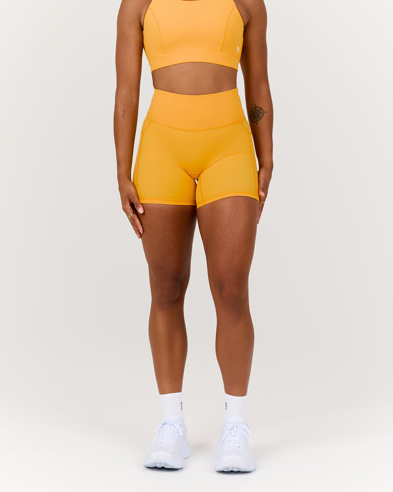 SCULPT POCKET BIKER SHORTS - SPECTRA YELLOW – MUSCLE REPUBLIC