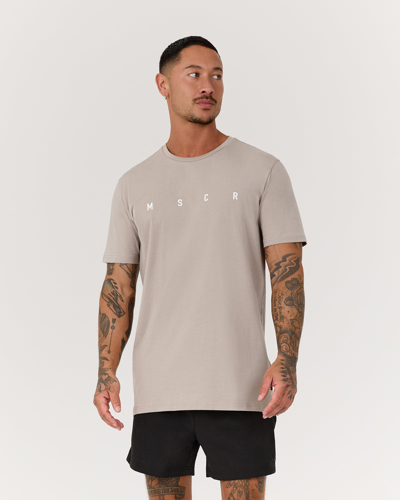 SYDNEY TEE - MUSHROOM – MUSCLE REPUBLIC