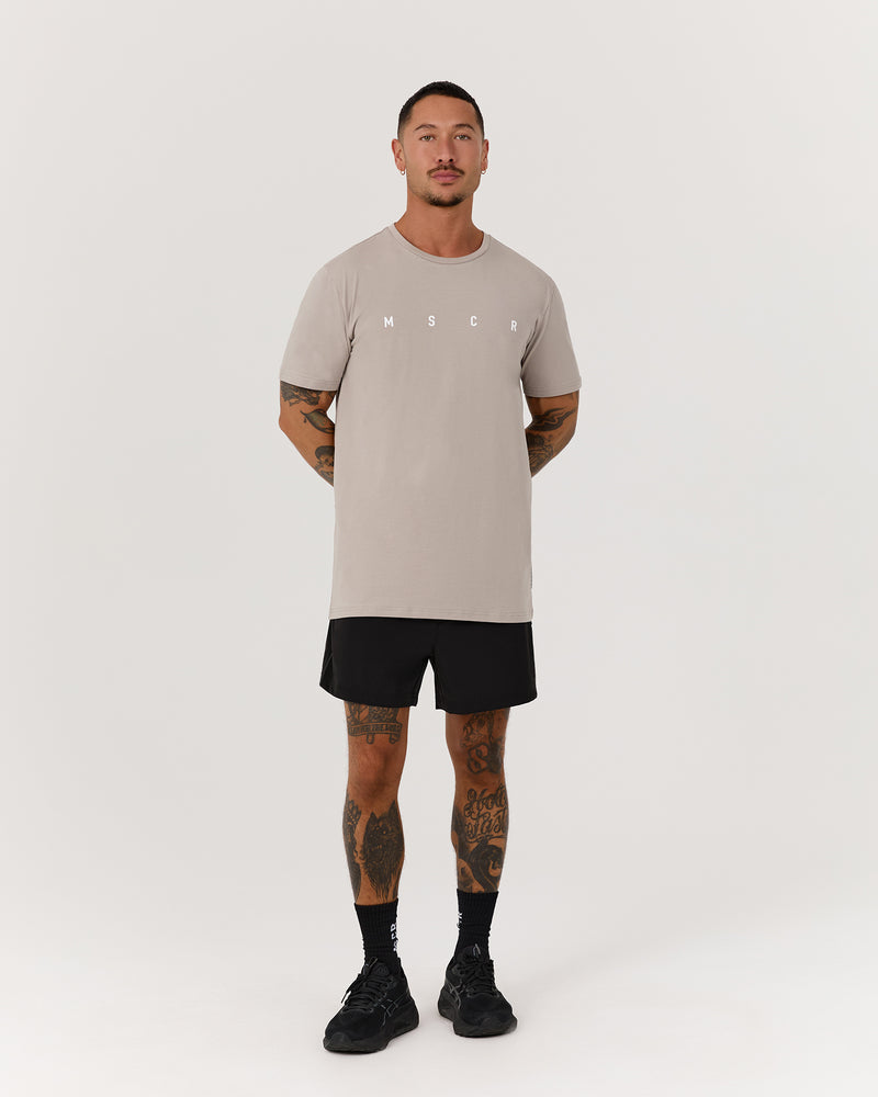 SYDNEY TEE - MUSHROOM – MUSCLE REPUBLIC