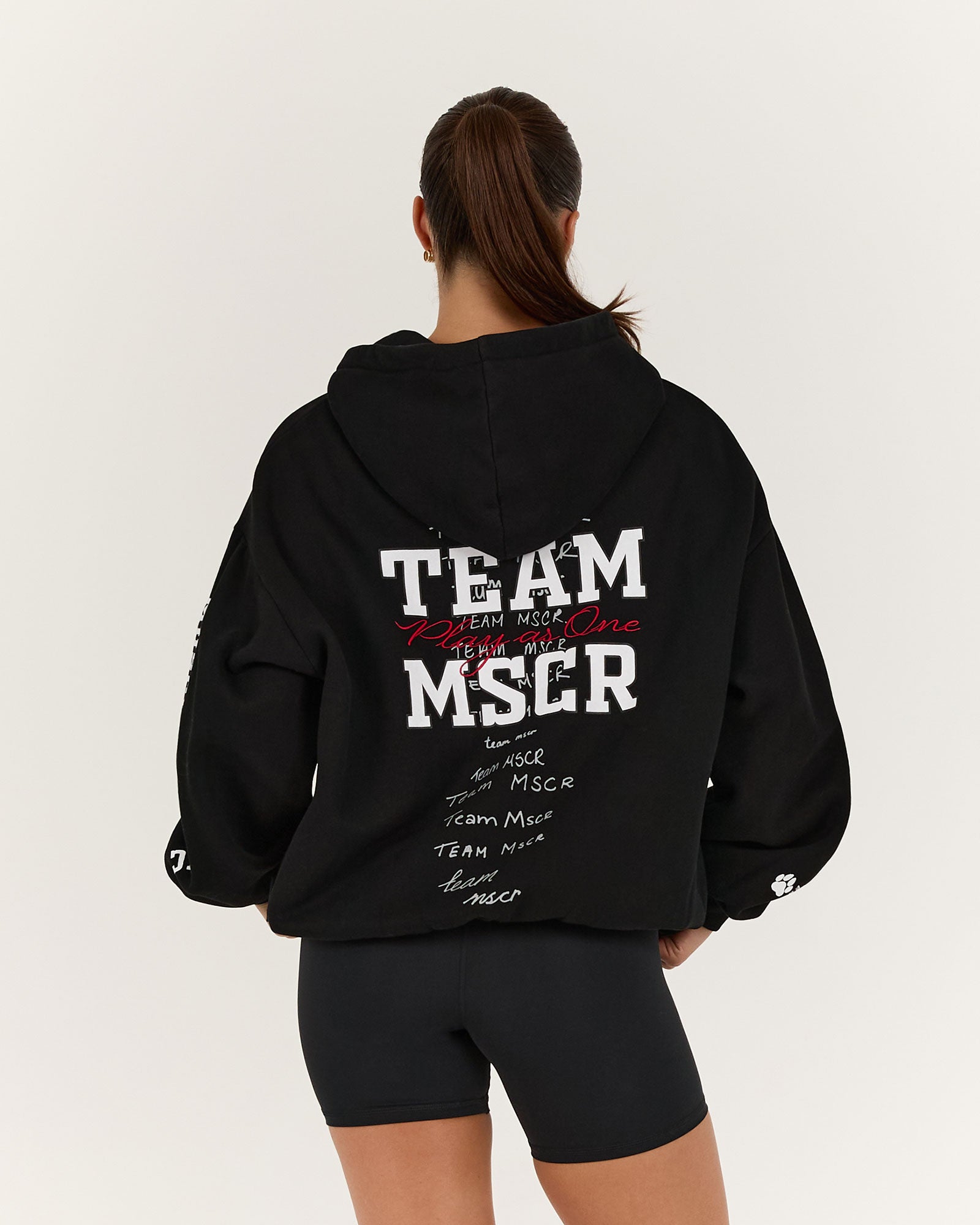 TEAM MSCR OVERSIZED ZIP UP HOODIE - BLACK – MUSCLE REPUBLIC